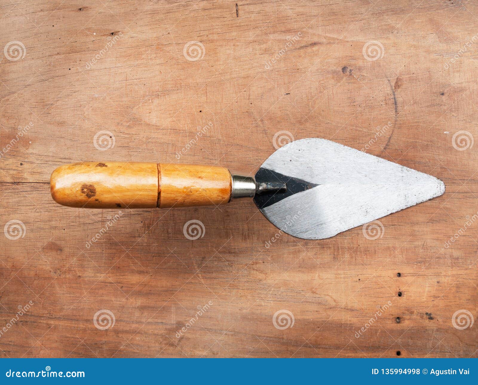 A bricklayer trowel stock photo. Image of construction - 135994998
