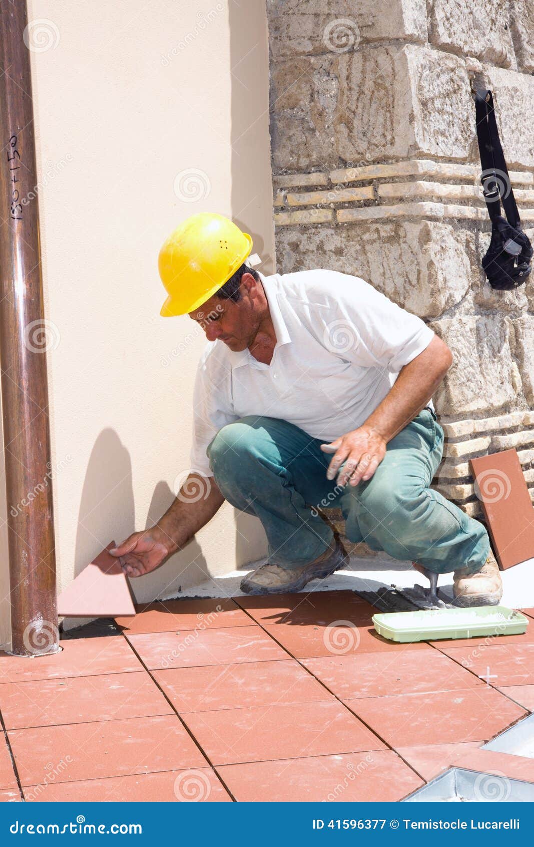 Bricklayer stock image. Image of architecture, building - 41596377