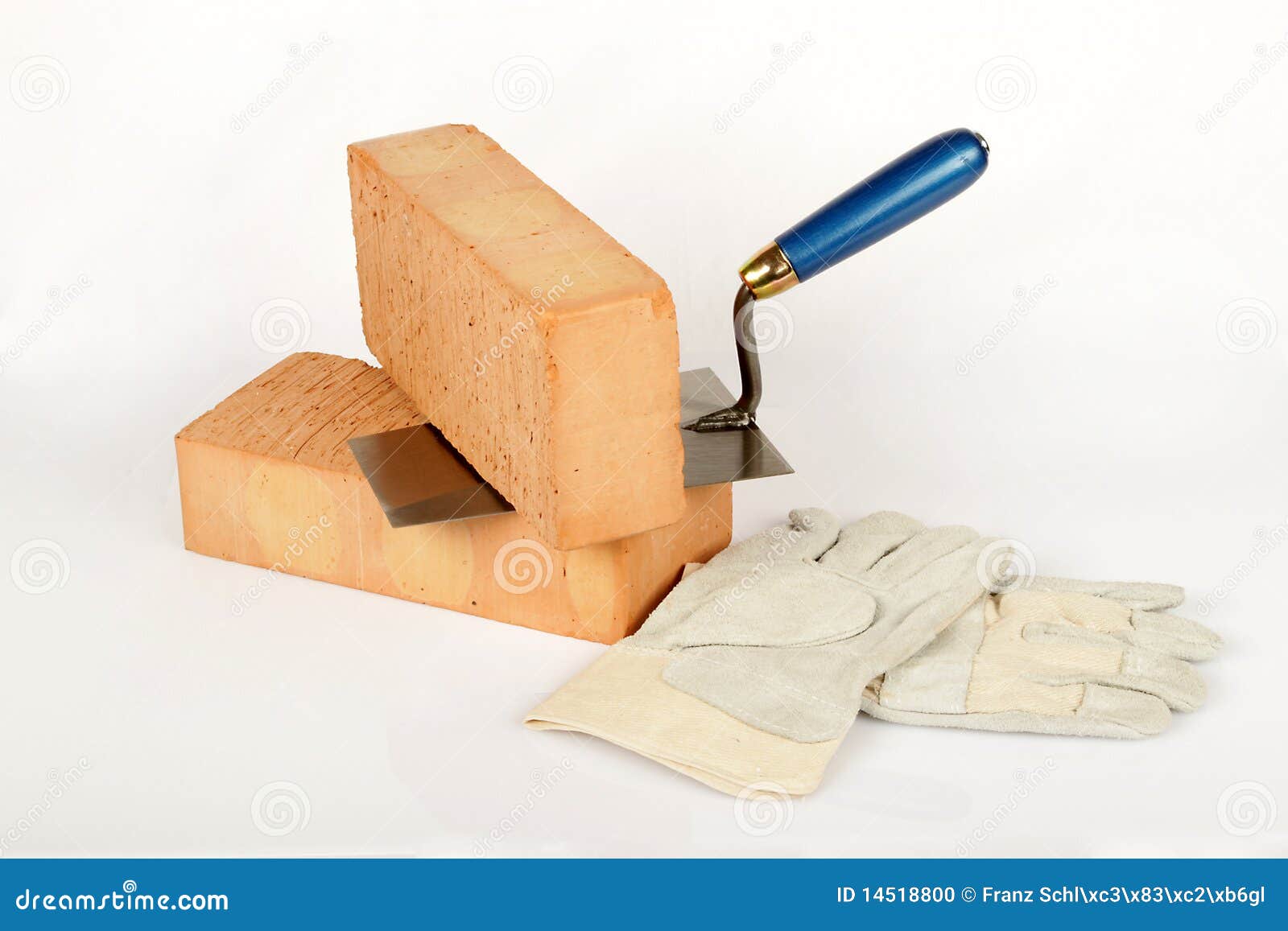 Bricklayers tools stock photo. Image of equipment, cutout - 14518800