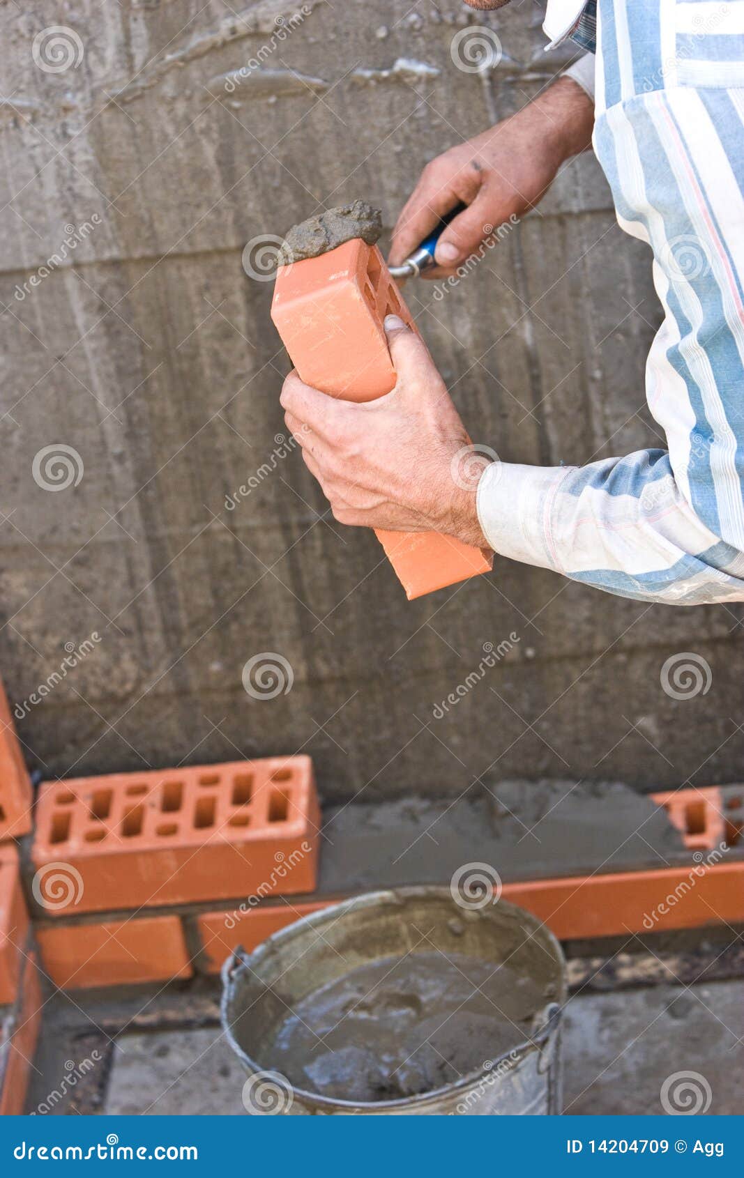 Bricklaying stock image. Image of build, construction - 14204709