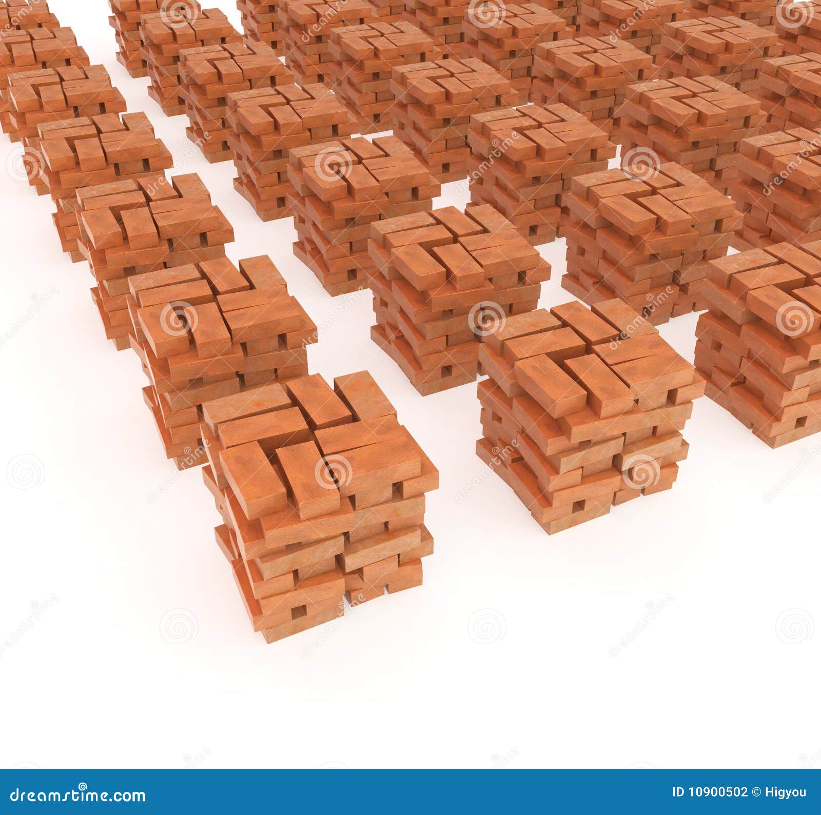 Bricks stock illustration. Illustration of rendering - 10900502