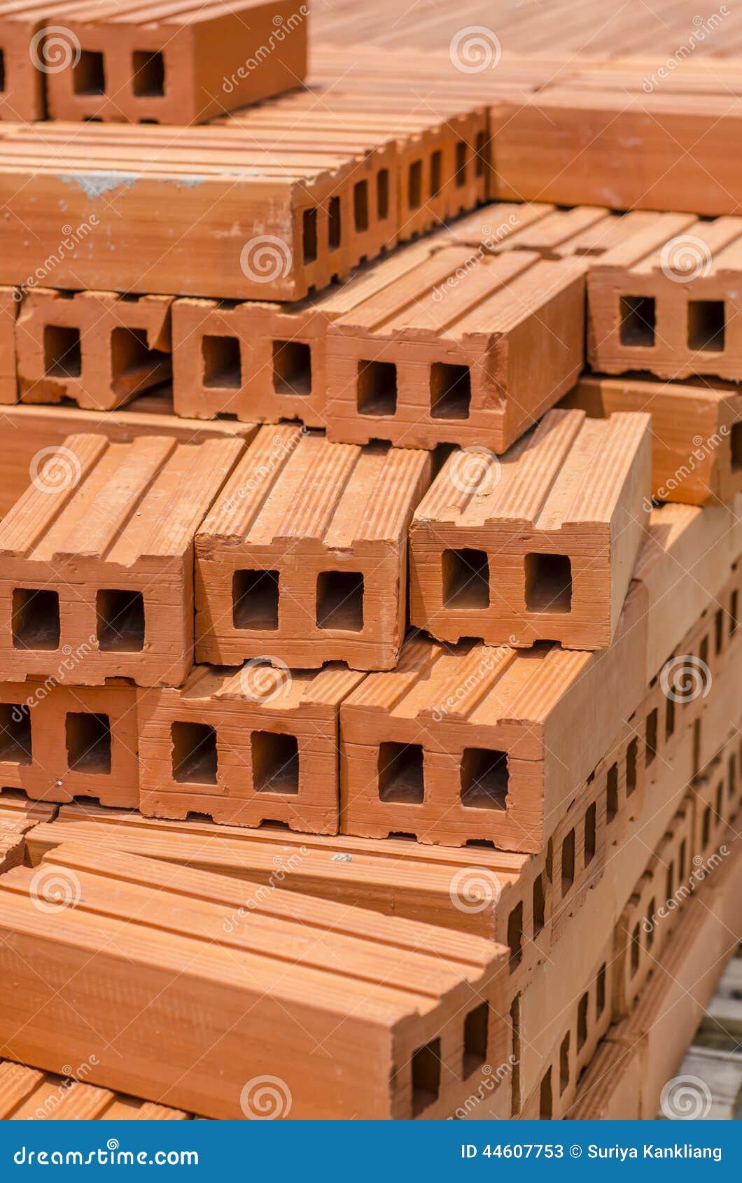 Bricks Aligned on the Floor Stock Image - Image of stone, bricks: 44607753