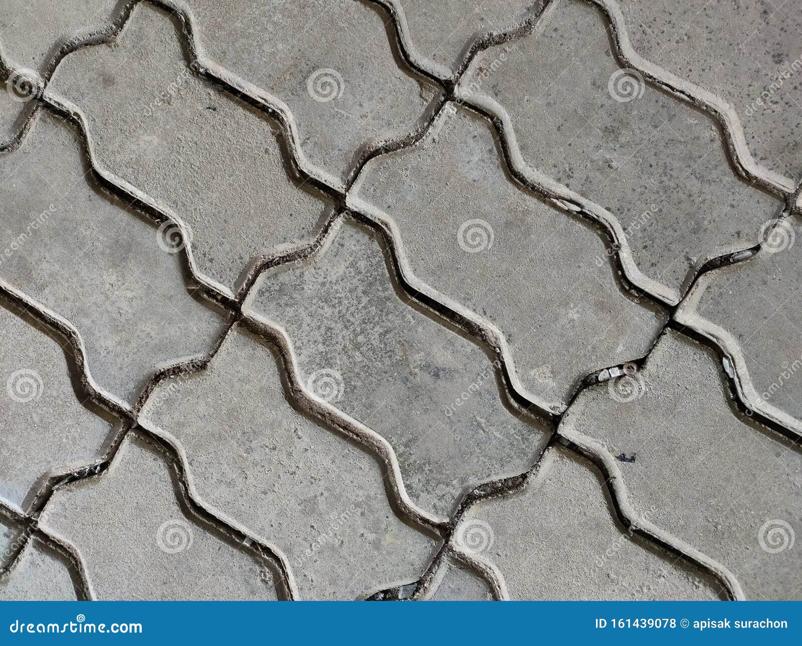 Bricks Alignment Pattern on Wolking Street Stock Photo - Image of ...