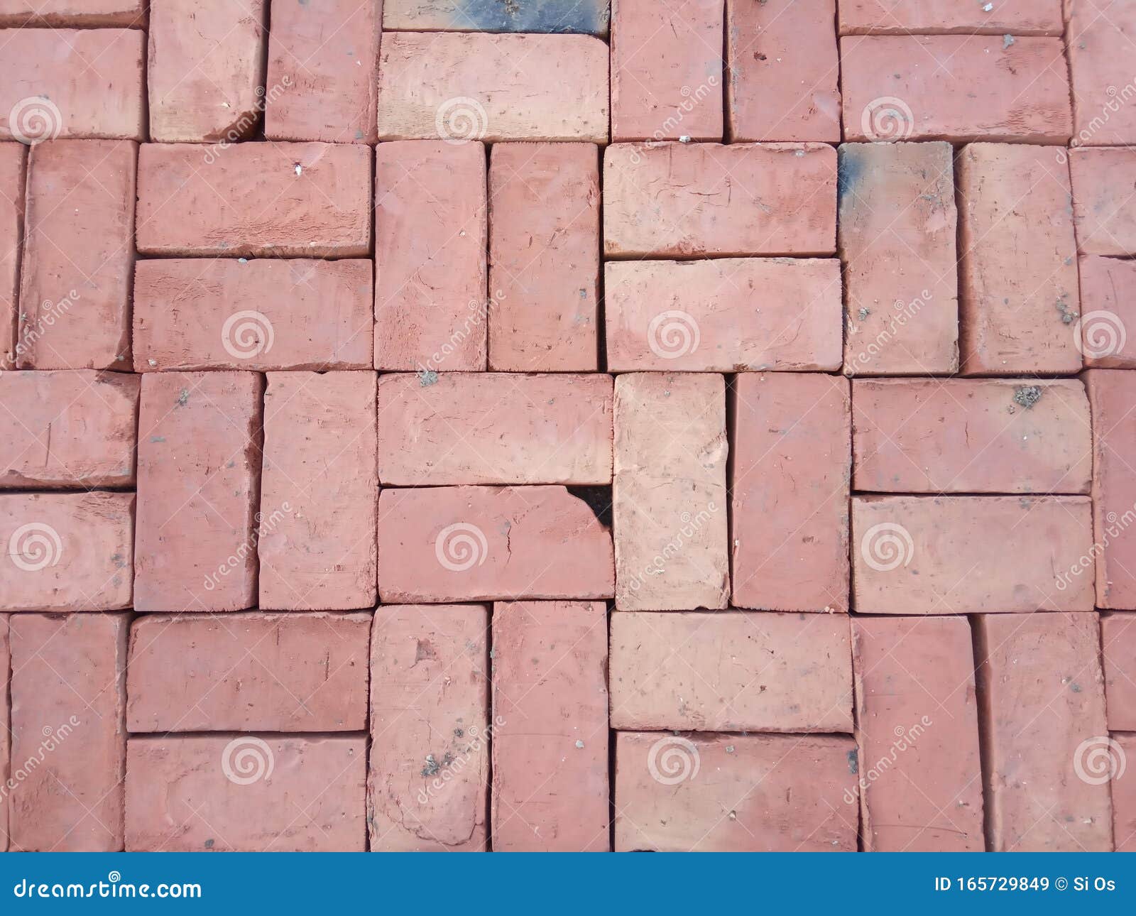 Bricks Background Irregular Edges Stock Image - Image of lines, edges ...