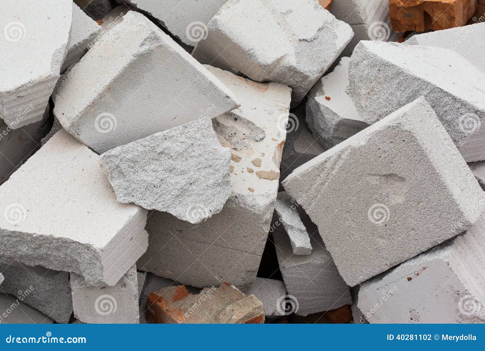Bricks stock photo. Image of recycle, demolition, crushing - 40281102