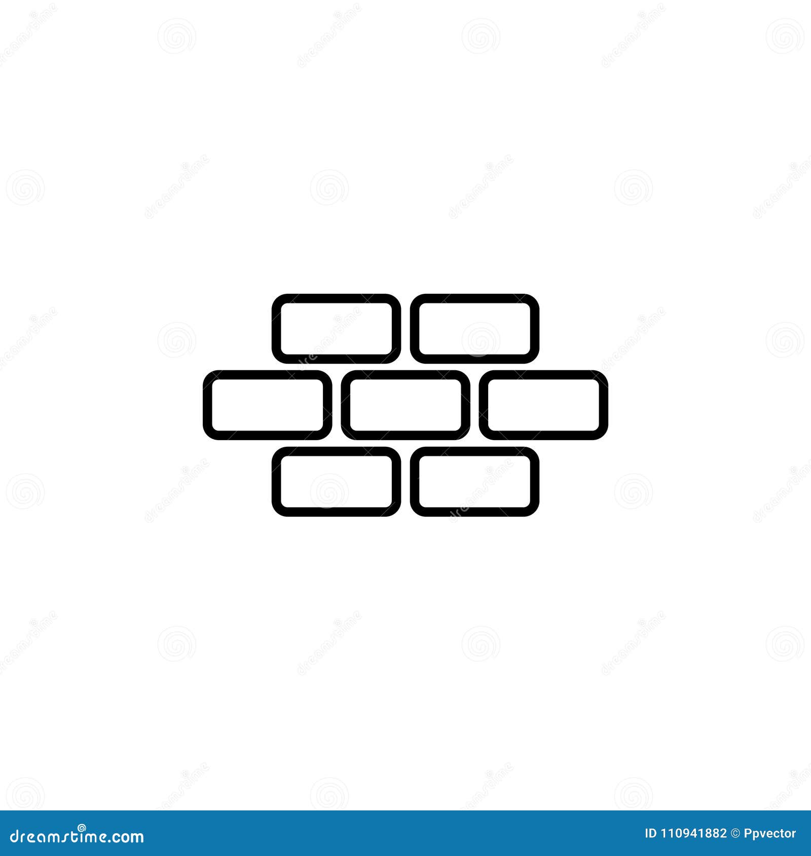 Masonry Line Icons Collection. Mortar, Trowel, Mason, Brick, St ...