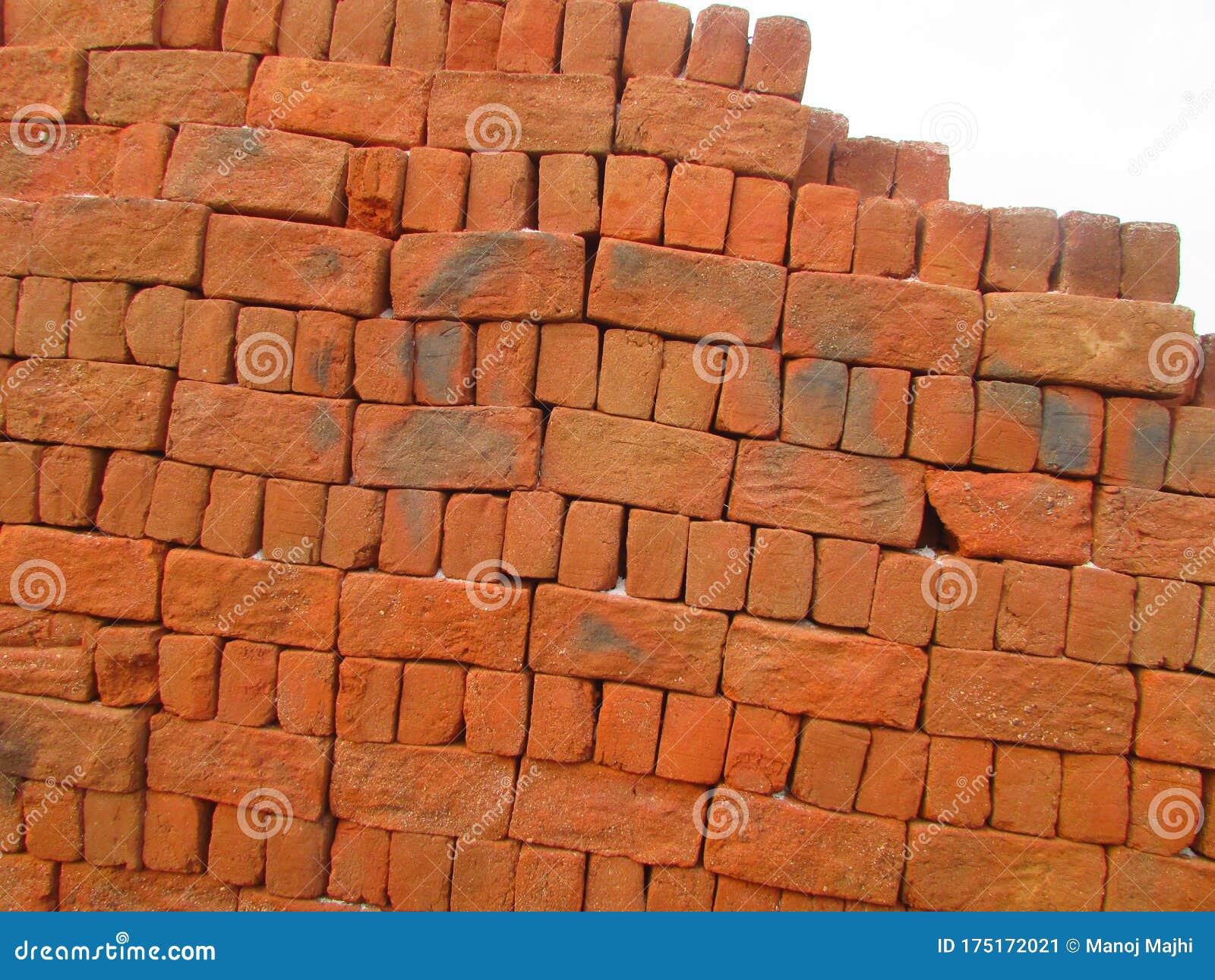 Bricks at Construction Site Stock Image - Image of website ...
