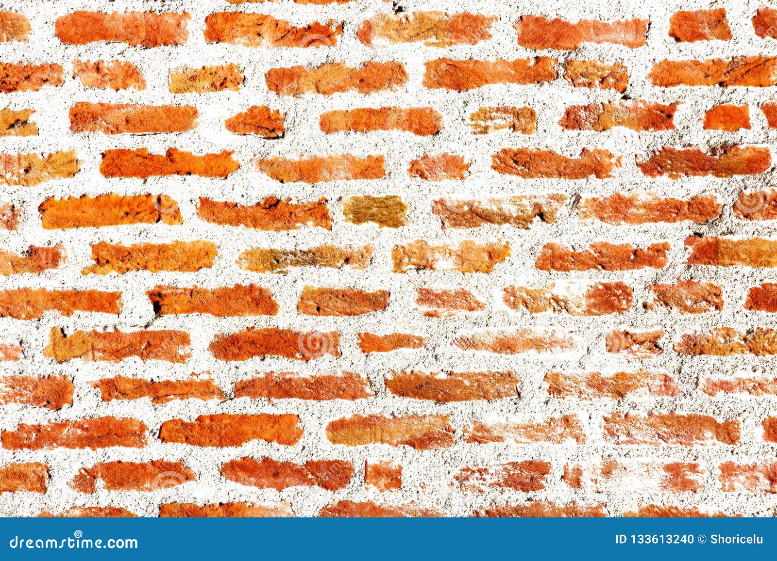 Bricks and Cement Pattern in a Grunge Brick Wall Stock Photo - Image of ...