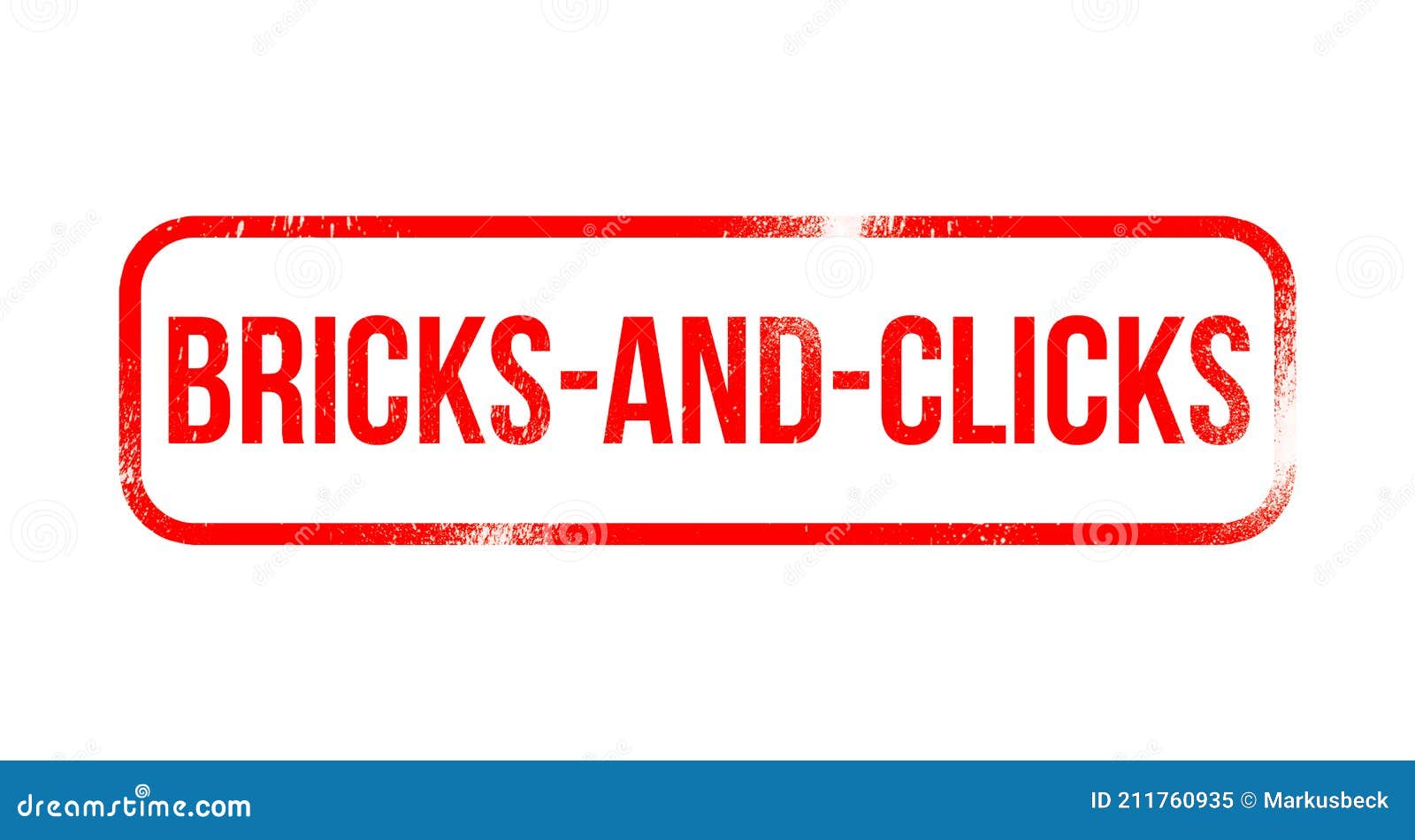 Bricks-and-Clicks - Red Grunge Rubber, Stamp Stock Illustration ...