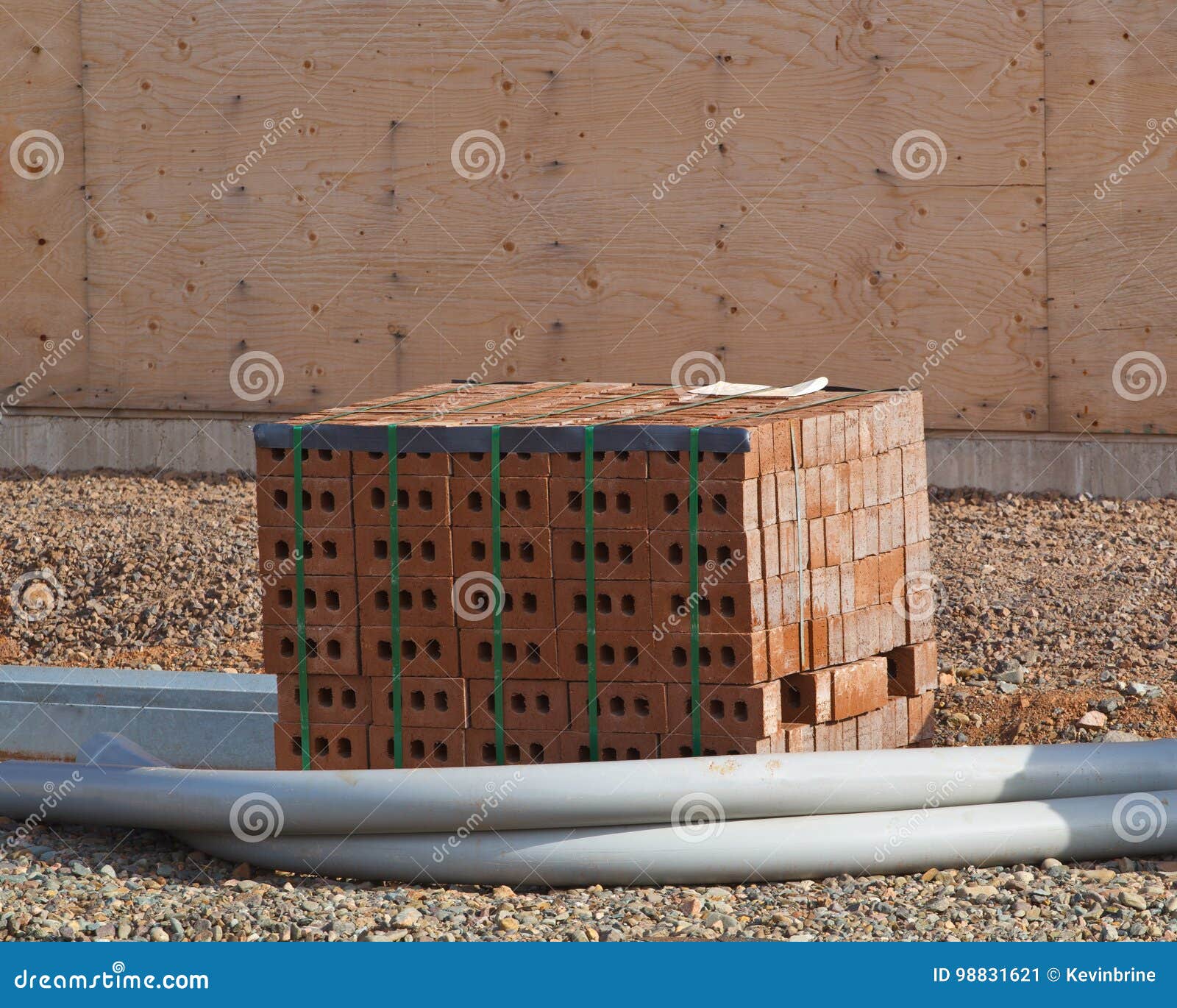 Bricks and Conduit stock image. Image of background, piping - 98831621