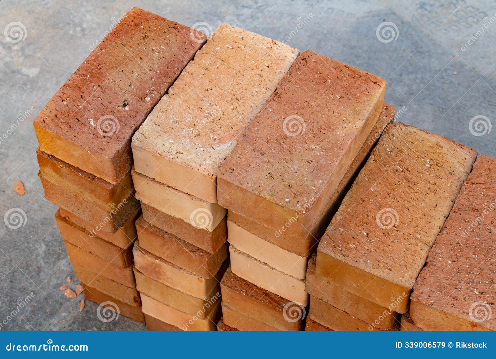 Bricks on a Construction Site Made of Brick or Concrete, Guarantee ...