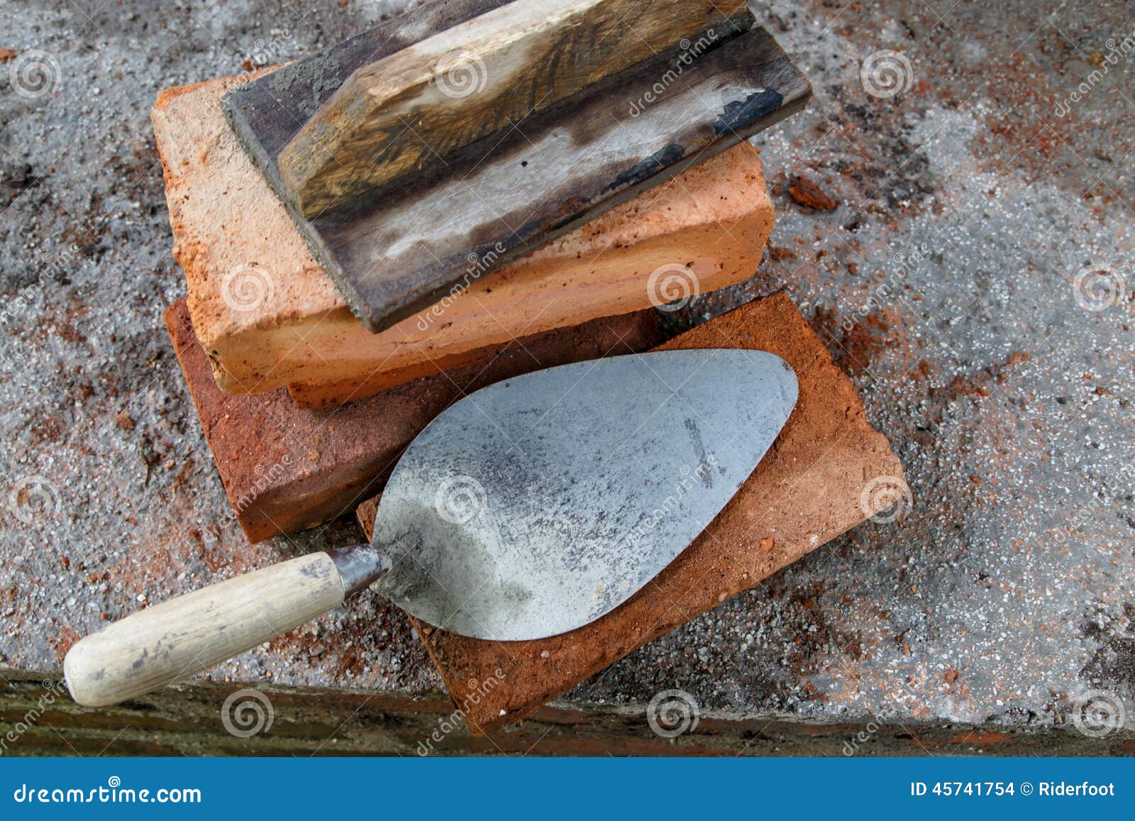 Bricks and Construction Tools Stock Photo - Image of detail, builder ...