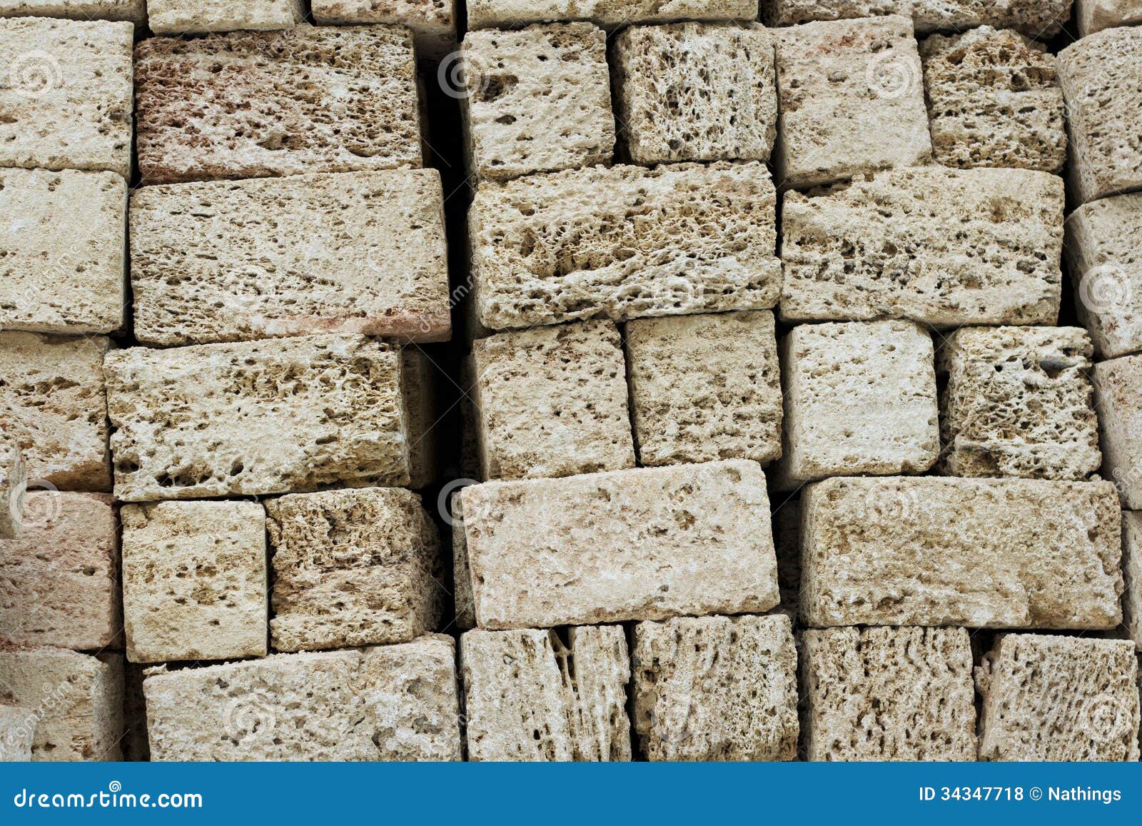 Bricks of covering tufa stock photo. Image of rock, city - 34347718