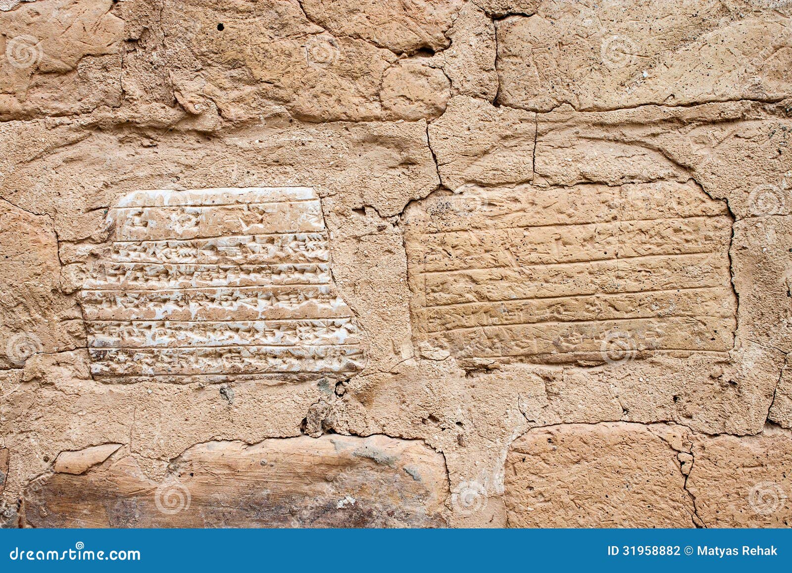Bricks with Cuneiform Inscriptions Stock Photo - Image of history ...