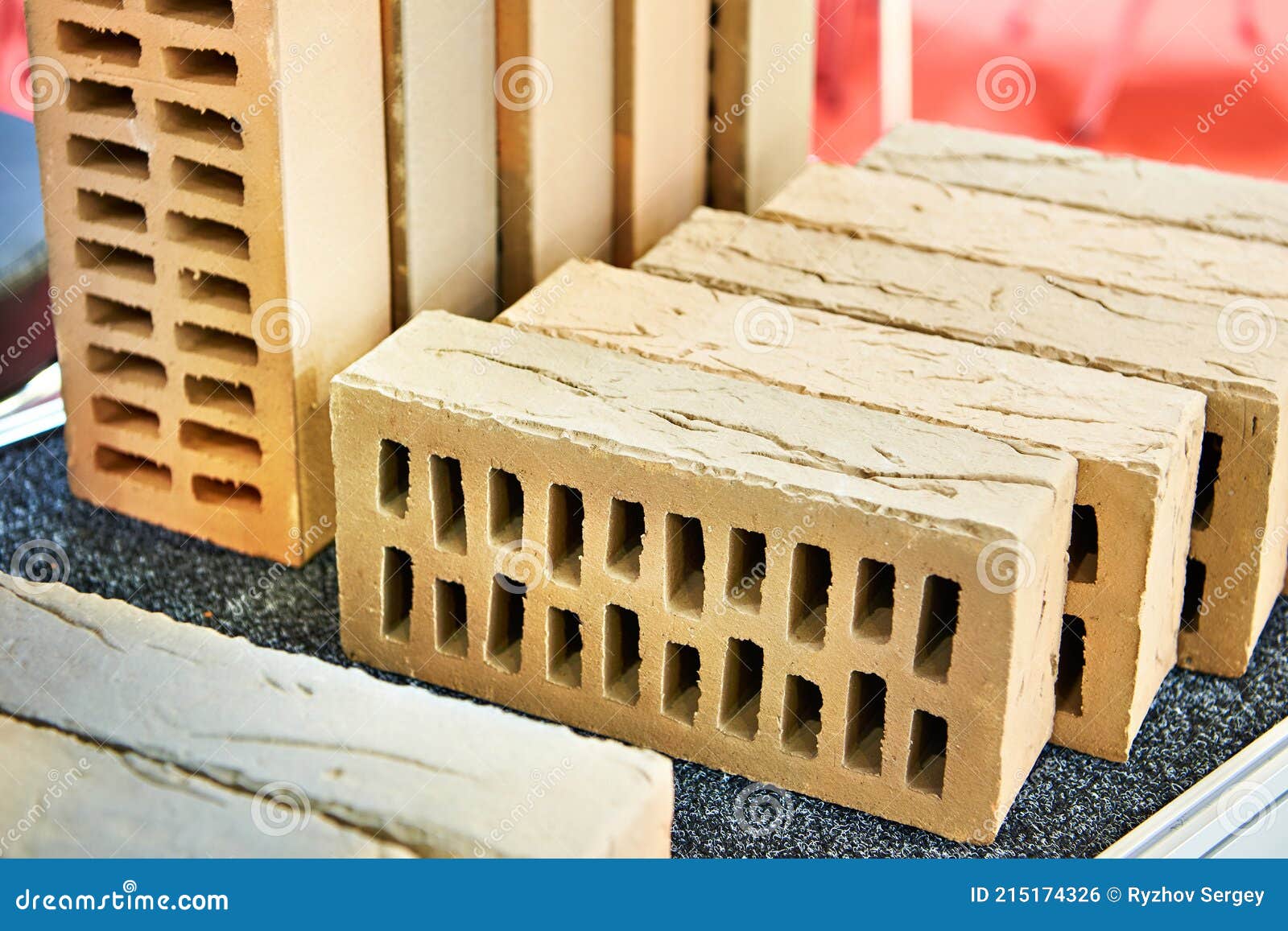 Bricks on Display in Building Store Stock Photo - Image of store, wall ...