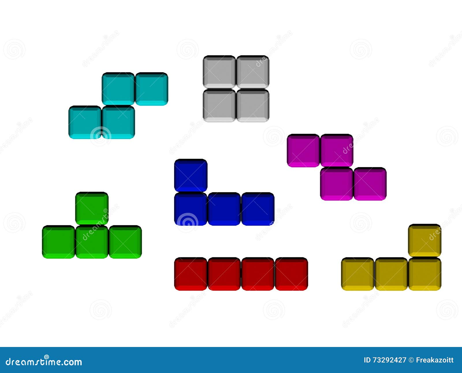 Bricks game on white stock illustration. Illustration of bricks - 73292427