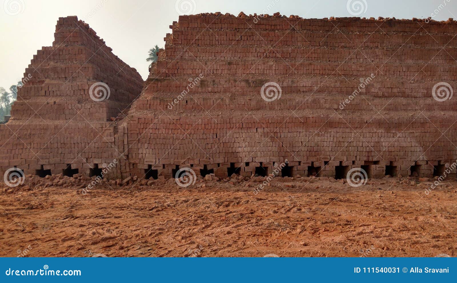 Bricks stock image. Image of blue, industry, cement - 111540031