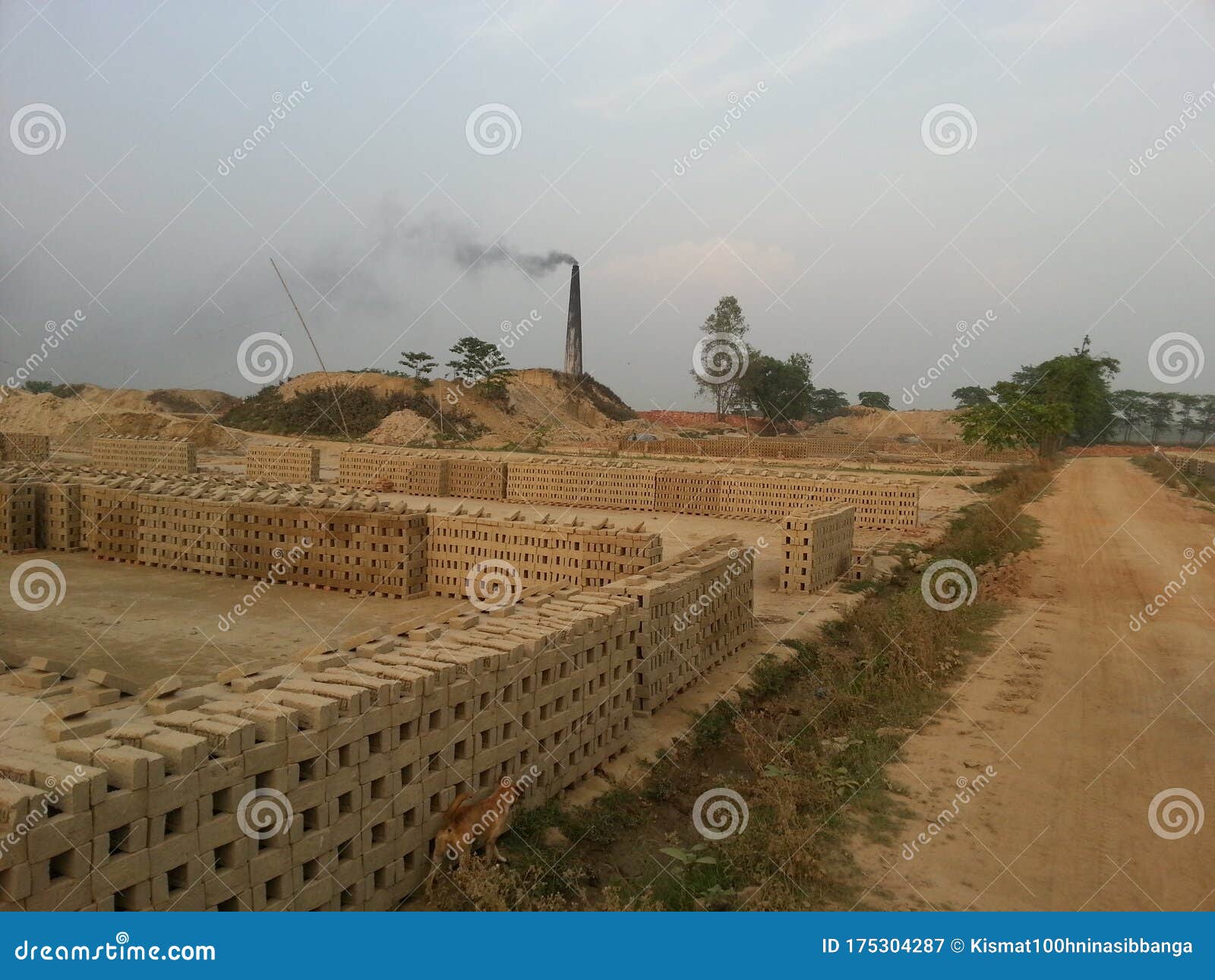 BRICKS the KILNS LANDSCAPE IMAGE Stock Image - Image of kilns, factory ...