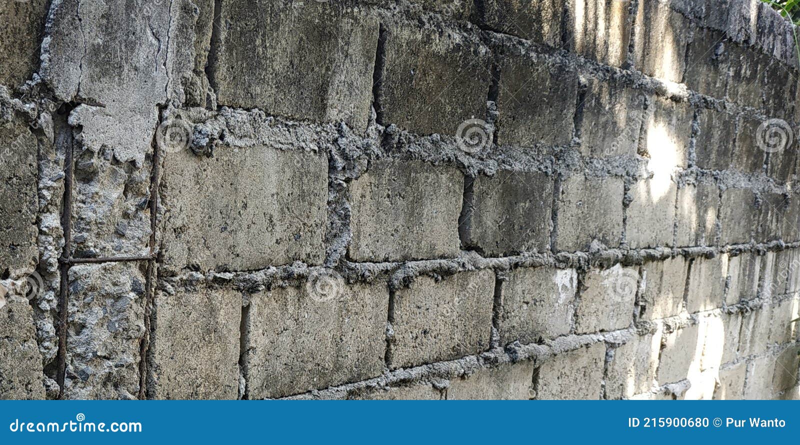 Batako Brick Wall Texture Background Stock Photo | CartoonDealer.com ...