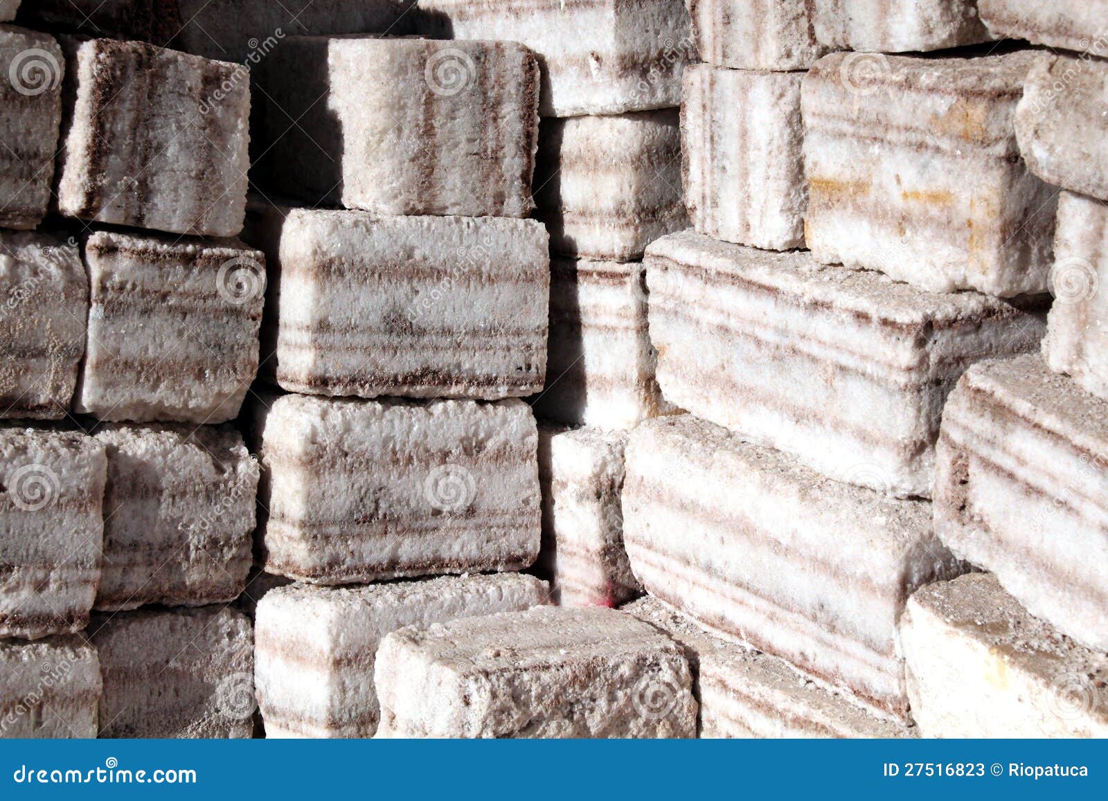 Bricks Made Out of Pure Salt Stock Image - Image of stacked, stack ...