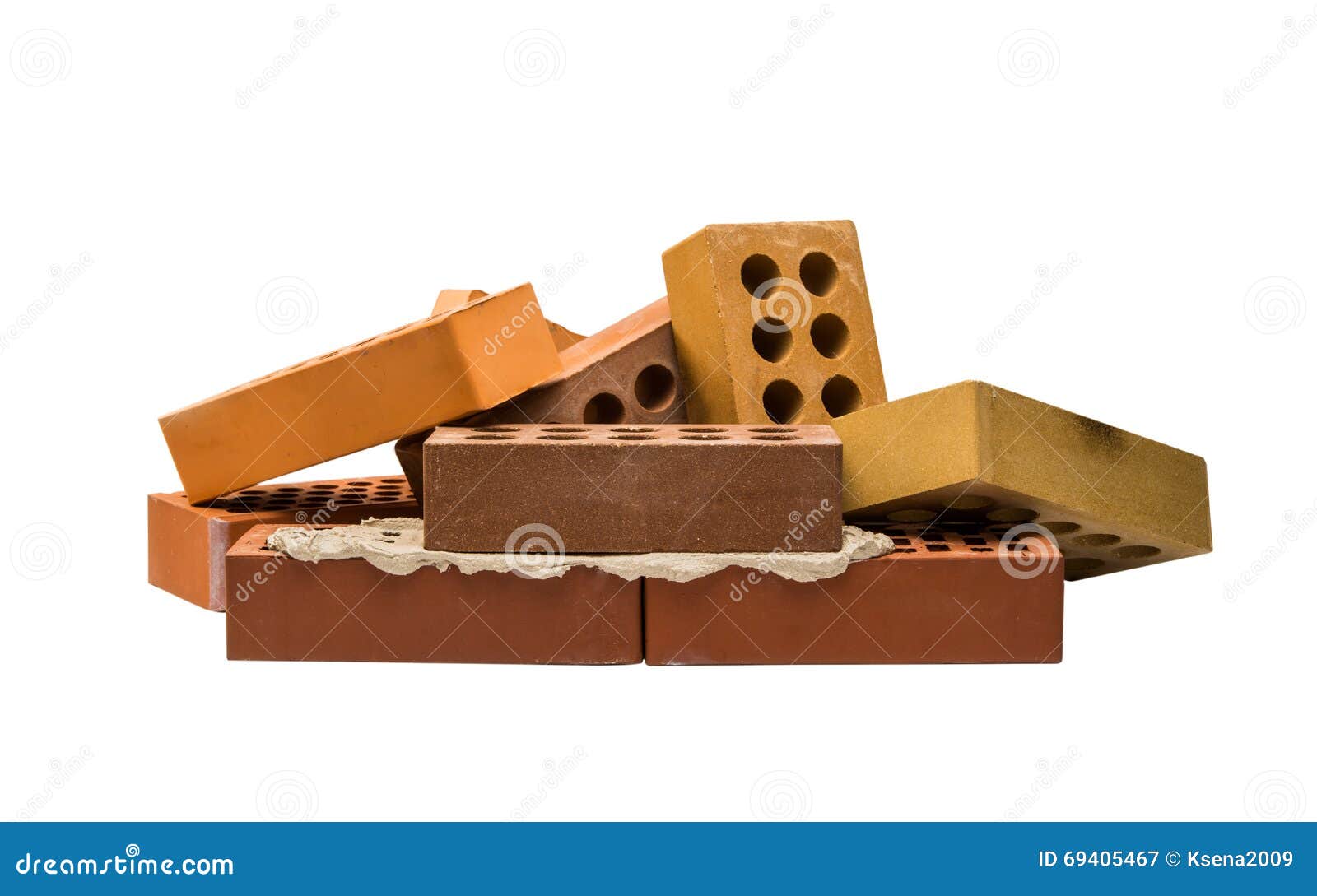 Bricks with mortar stock image. Image of mortar, object - 69405467