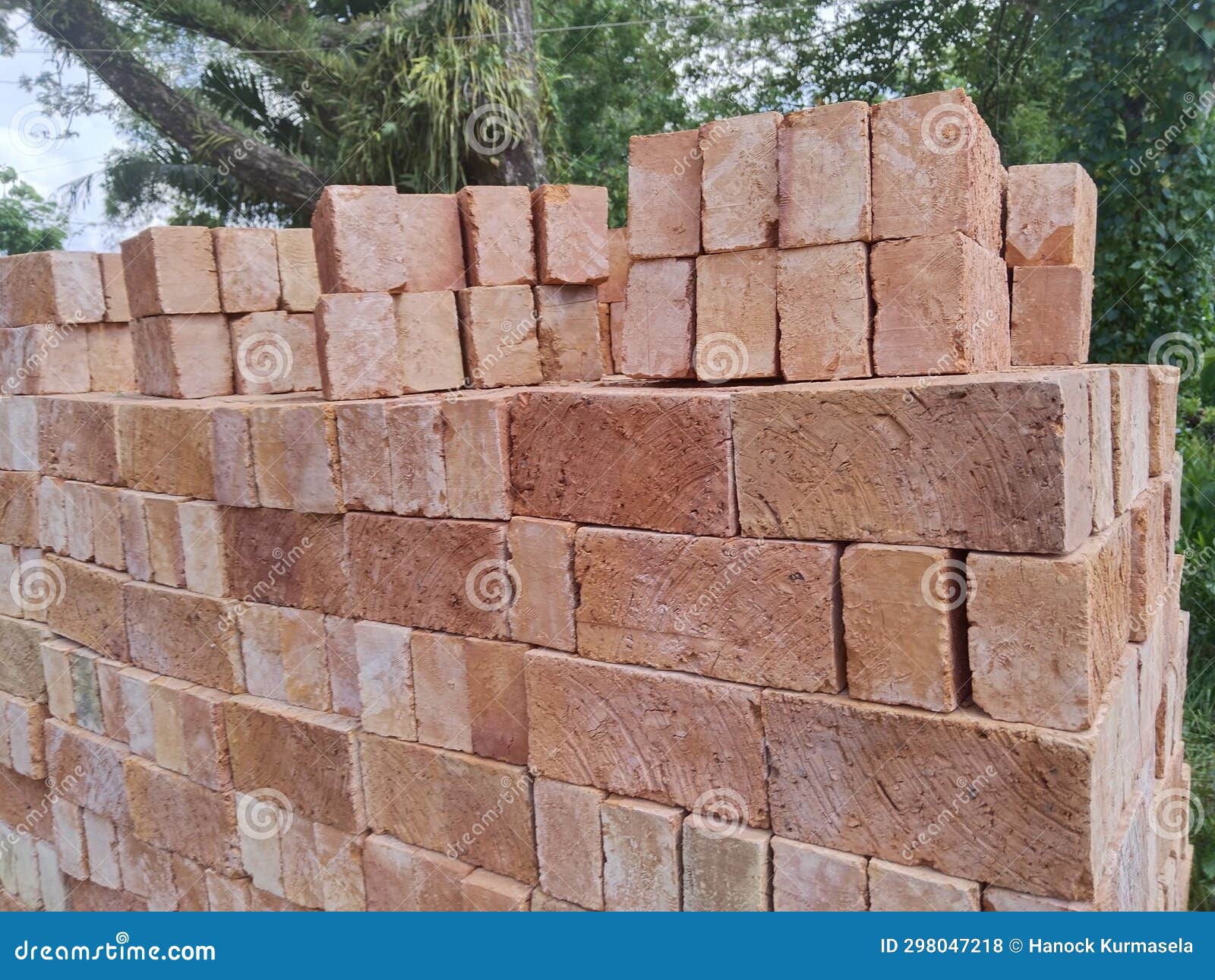 Bricks are One of the Construction Materials Stock Photo - Image of ...