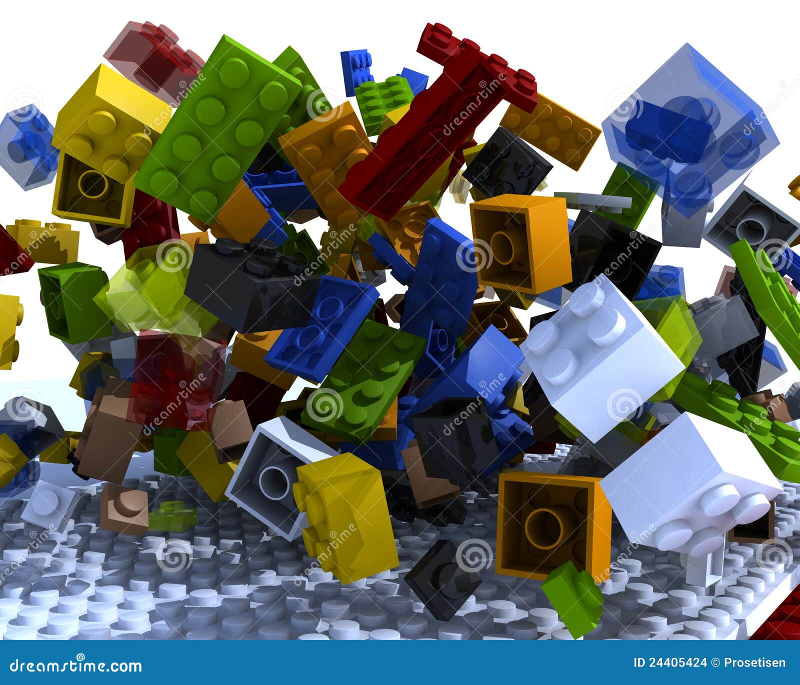 Bricks physics messed stock illustration. Illustration of merchandise ...