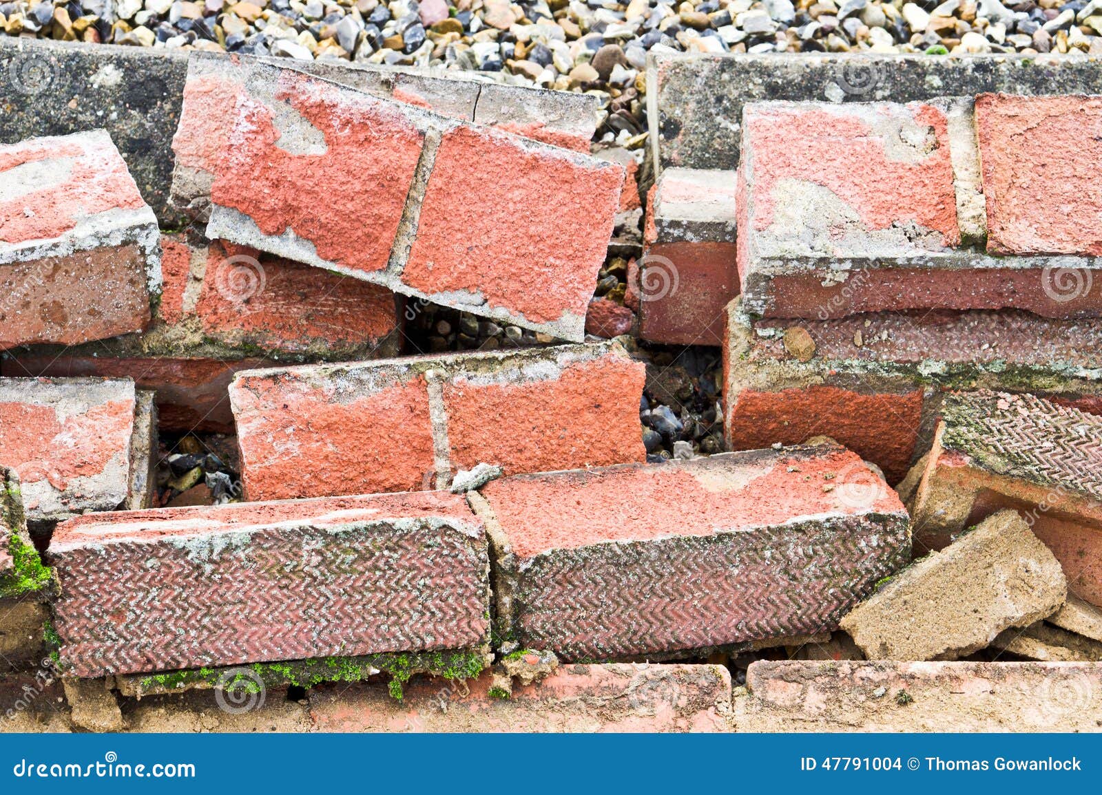 Bricks stock photo. Image of rubble, damage, collapsed - 47791004