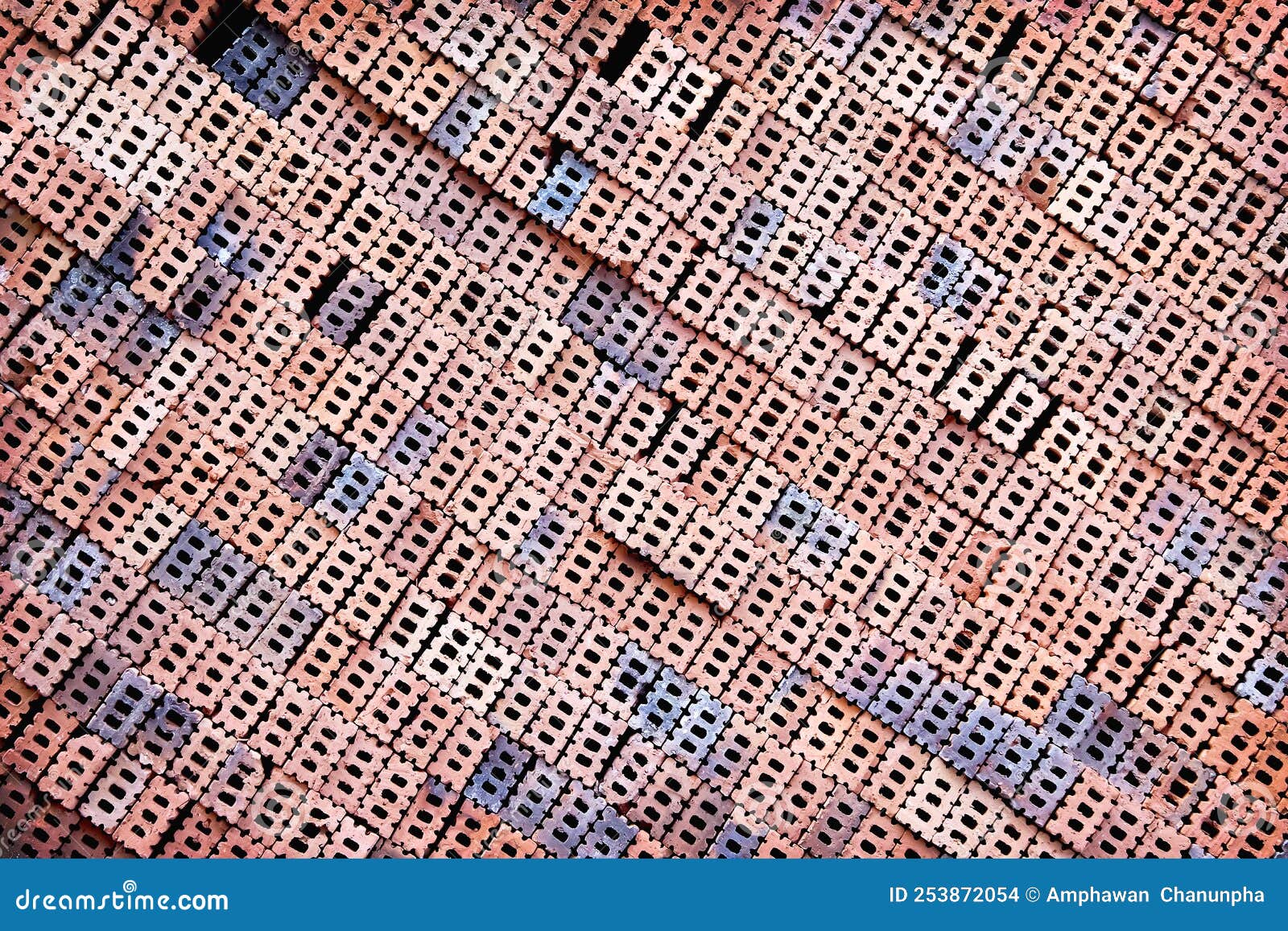 Bricks Pile with Diagonal Seamless Overlap Patterns in Construction ...