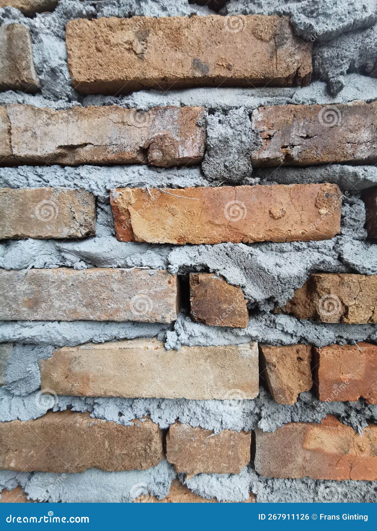 Bricks without Plaster stock photo. Image of abstract - 267911126