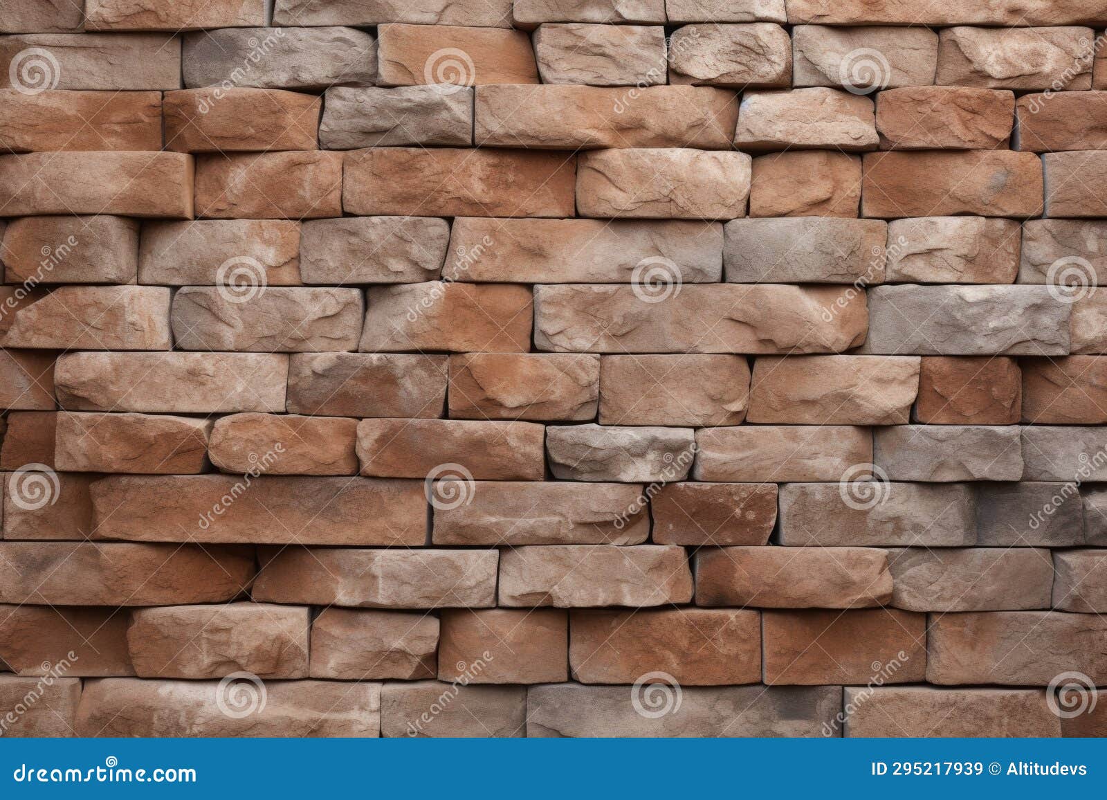Bricks of the Same Size and Shape in a Wall Stock Image - Image of ...