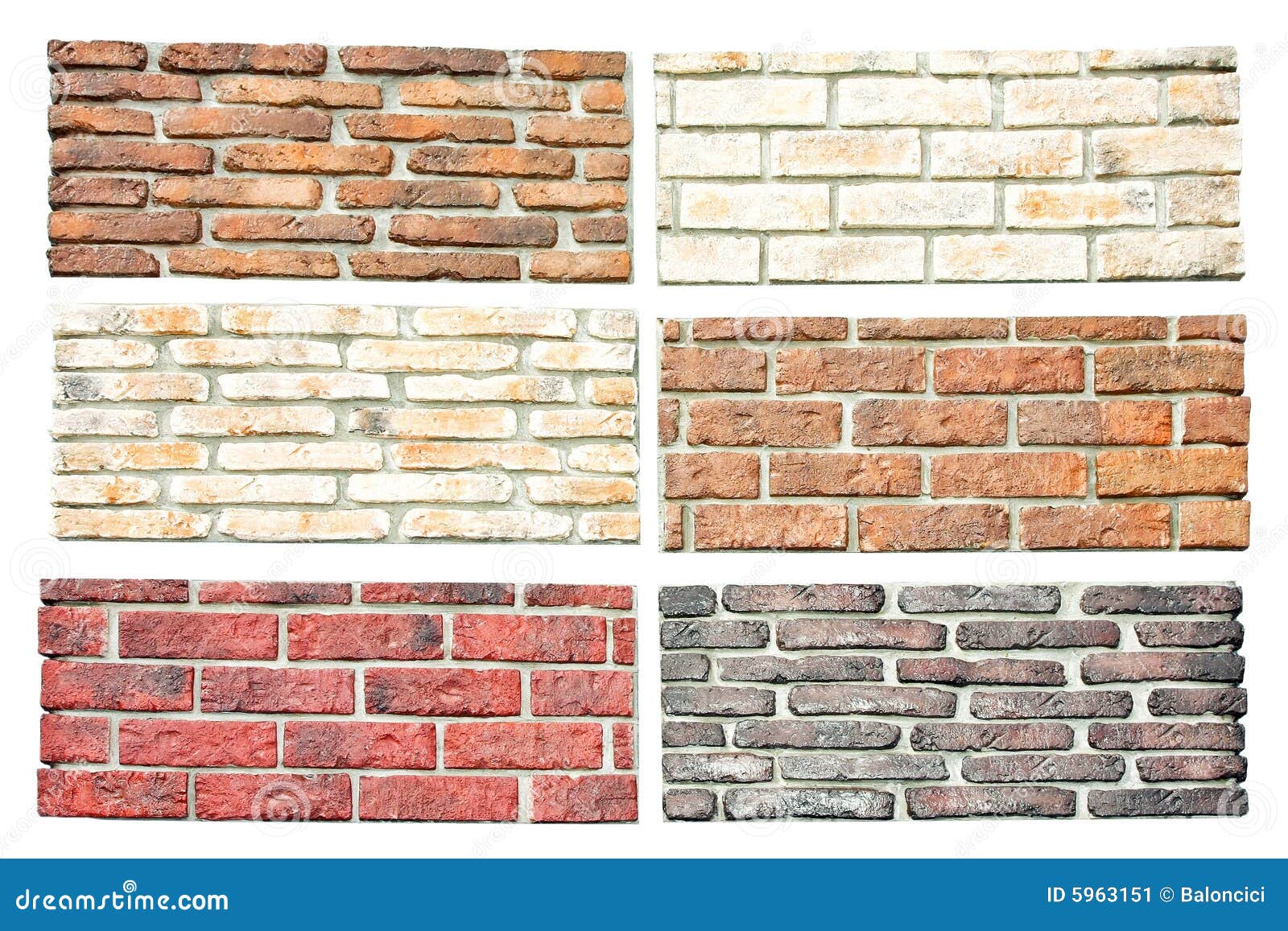 Bricks samples stock image. Image of natural, background - 5963151