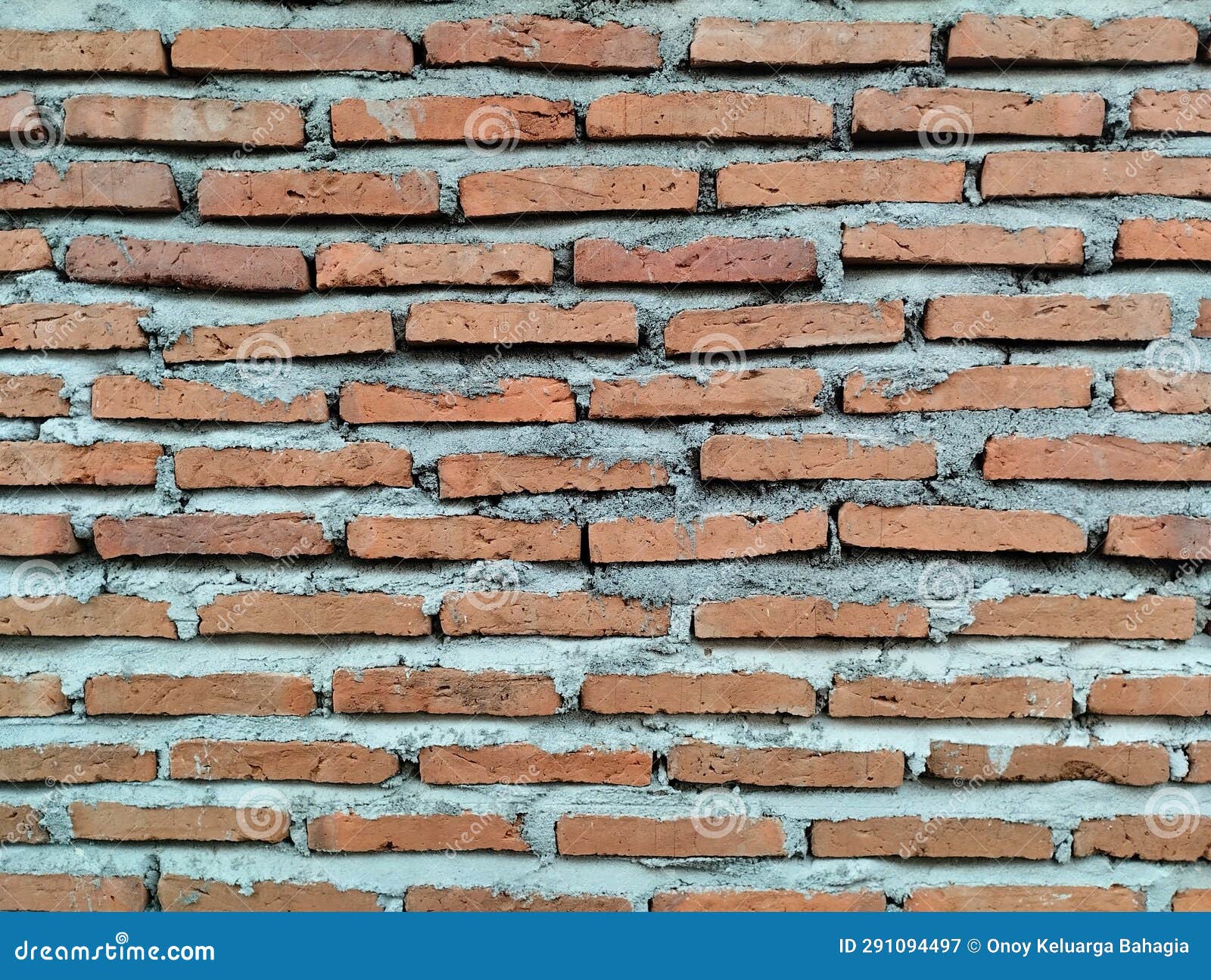 Bricks stacked with cement stock image. Image of block - 291094497