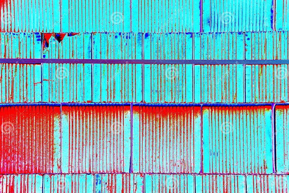 Bricks are Stacked in a Cube, Stack for Construction, Brick Background ...