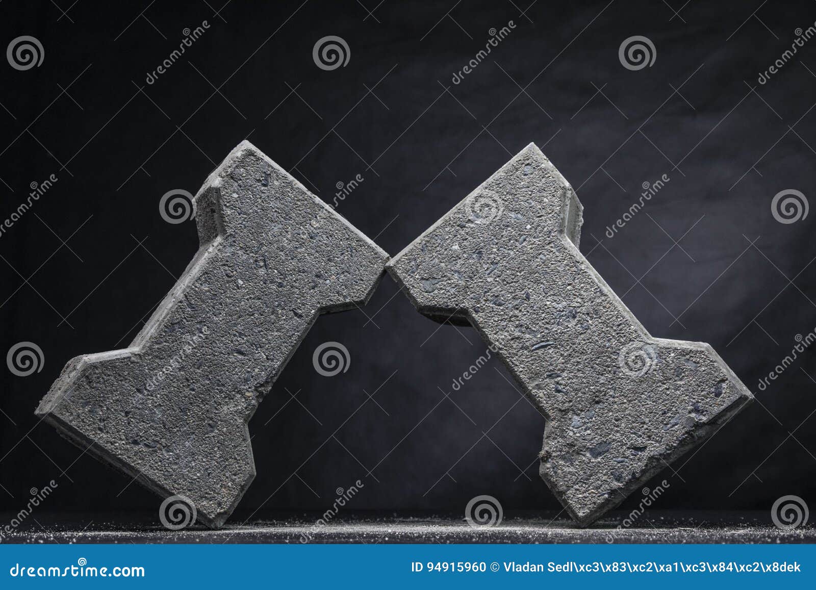 The Bricks Stacked To Each Other by Corners Stock Photo - Image of dron ...