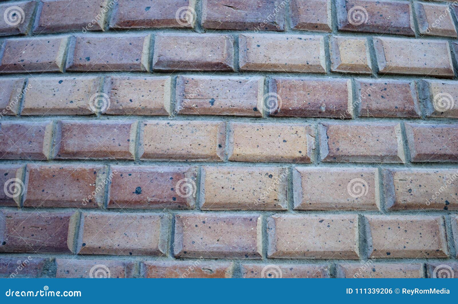 Bricks Wall Background. Bricks Horizontal Lines. Red and Sand Bricks in ...
