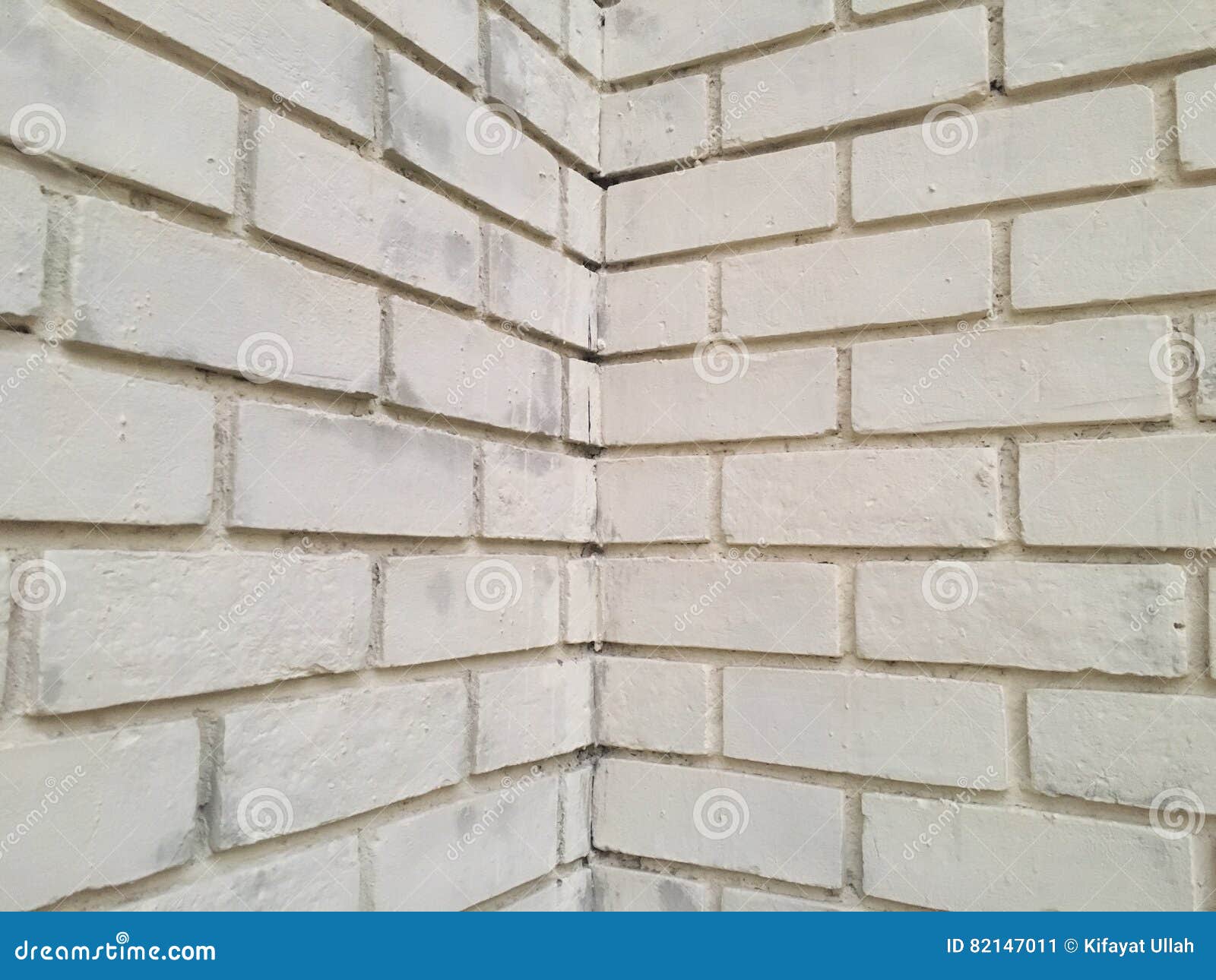 Bricks Wall with Off White Colour Stock Image - Image of texture ...