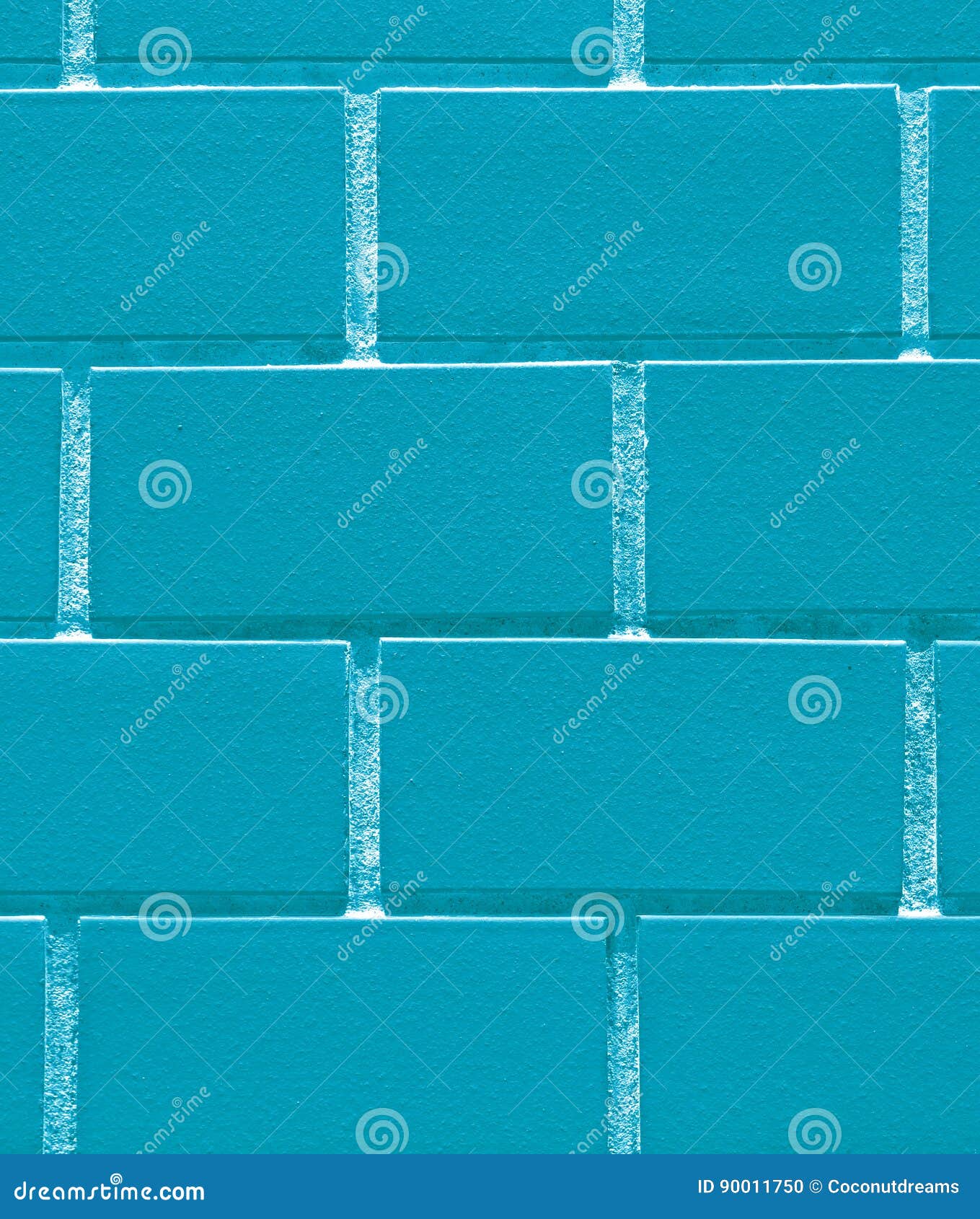 Bricks Wall in Vibrant Ice Blue Color, Closed Up for Background ...