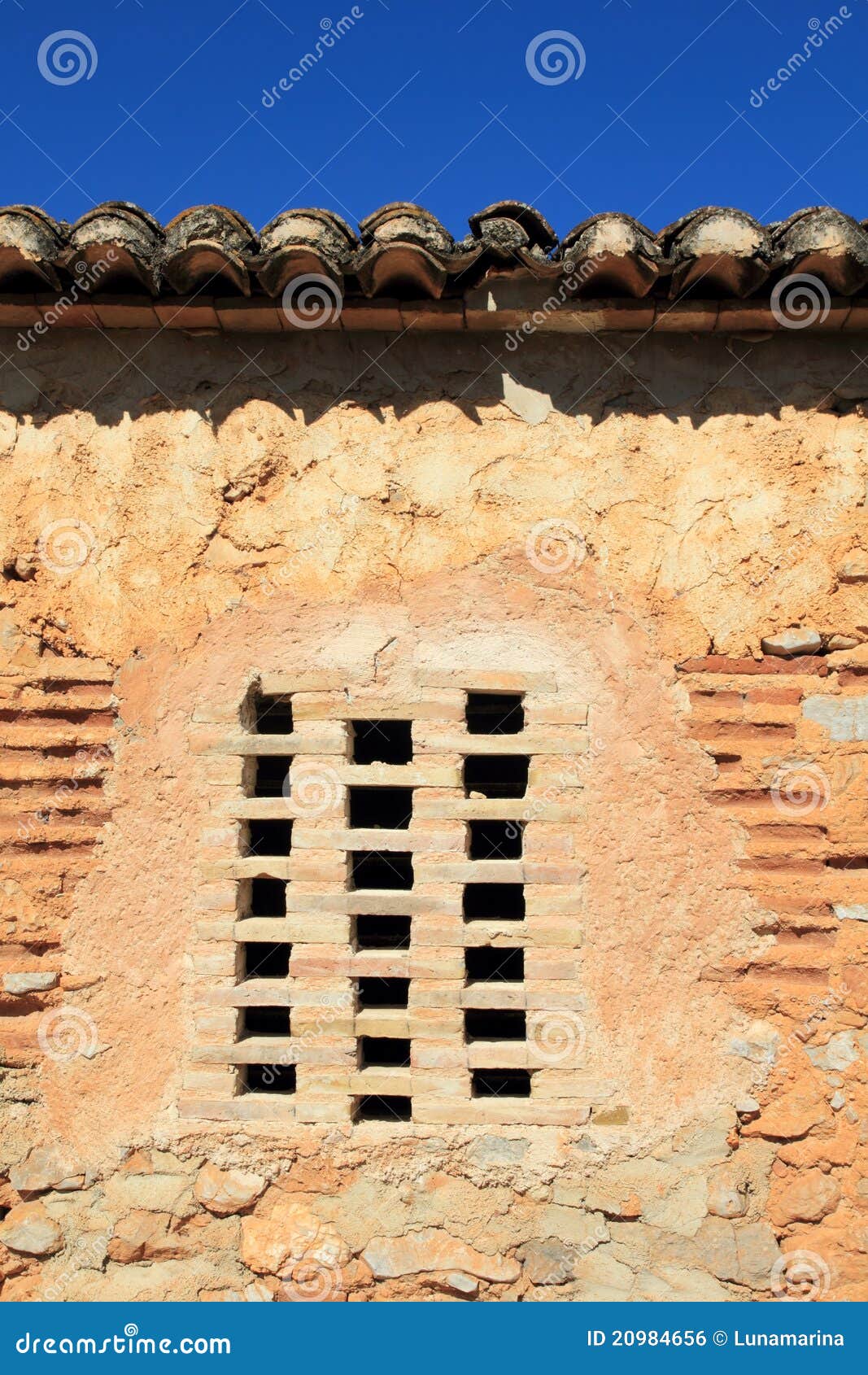 Bricks Window in Masonry Wall Ancient Architecture Stock Photo - Image ...