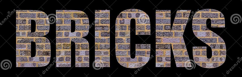 Bricks word picture stock image. Image of text, kingdom - 146385213