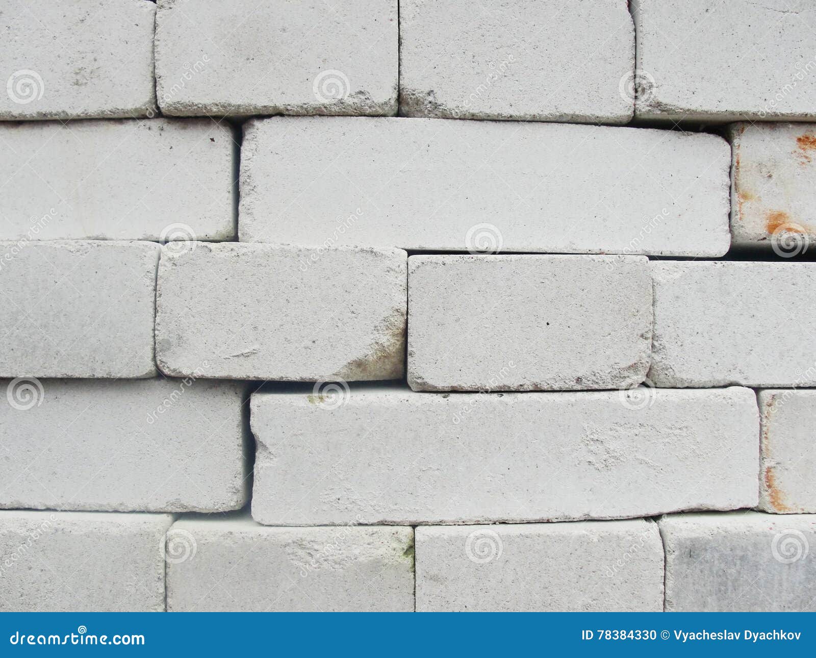 Brickwork. Compilation, a Combination of Red and White, Sand-lime Brick ...