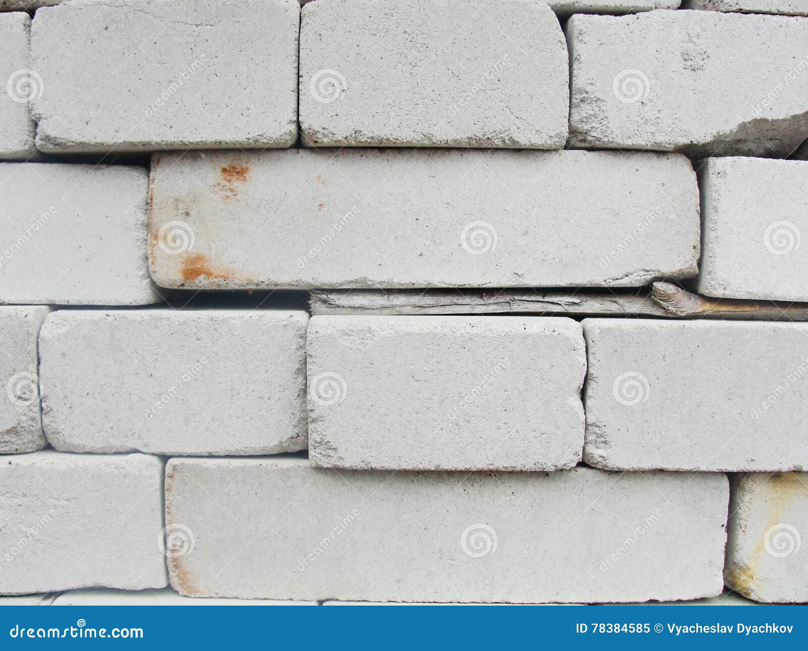 Brickwork. Compilation, a Combination of Red and White, Sand-lime Brick ...