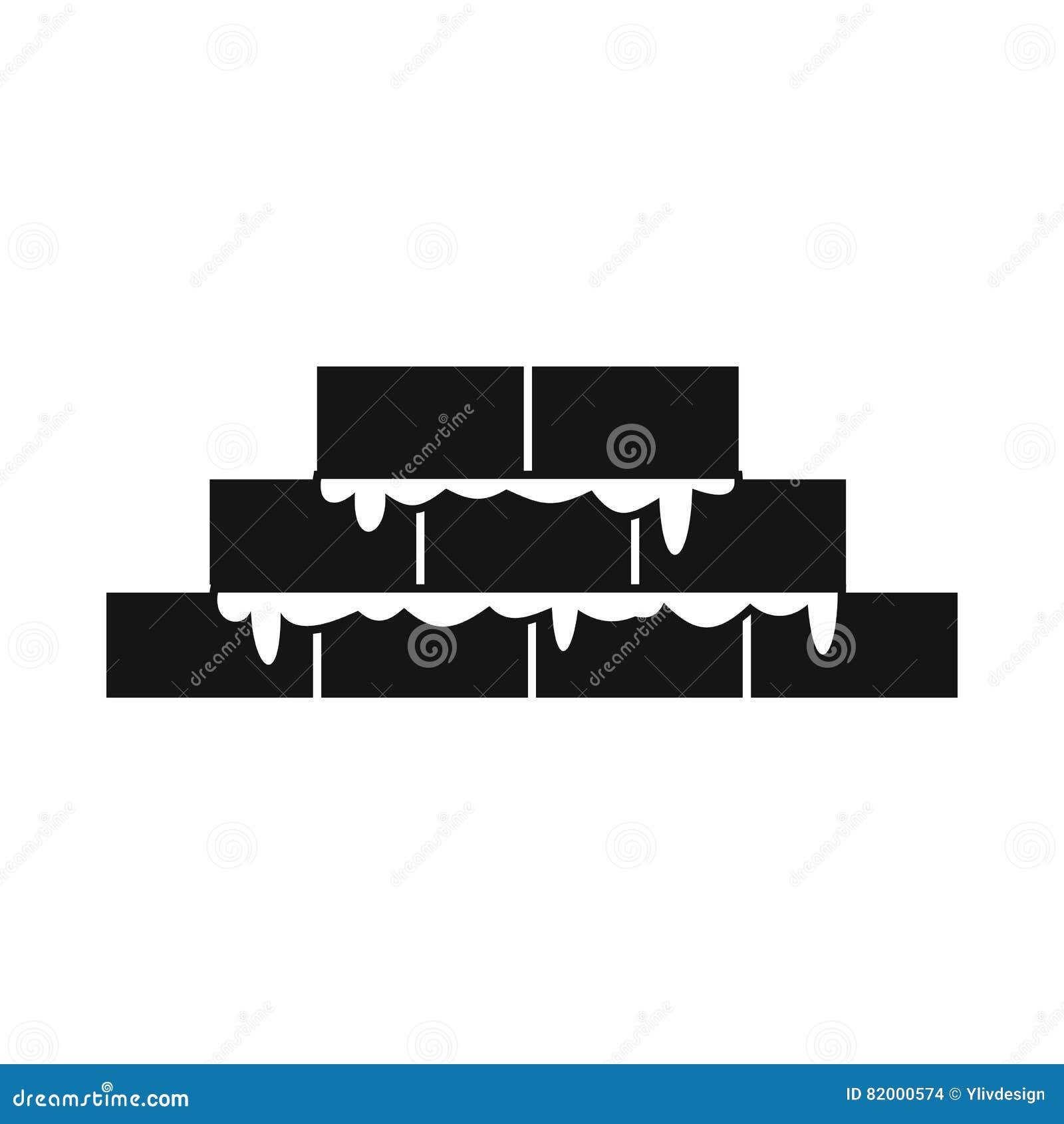 Brickwork Icon, Building Sign. Brick Laying Thin Line Art Icons Cartoon ...