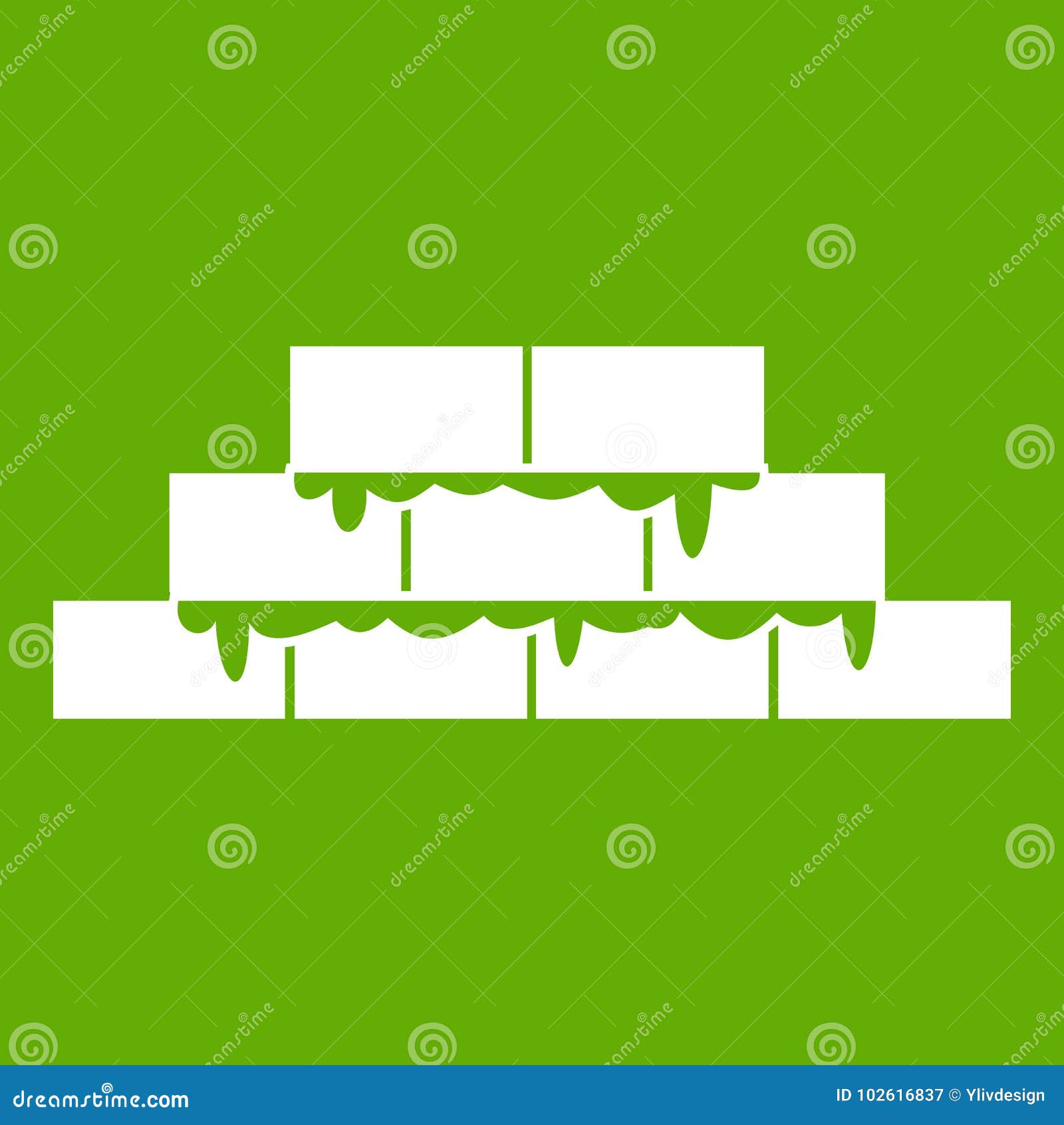 Brickwork icon green stock vector. Illustration of element - 102616837 Brickwork icon green stock vector. Illustration of element - 102616837
