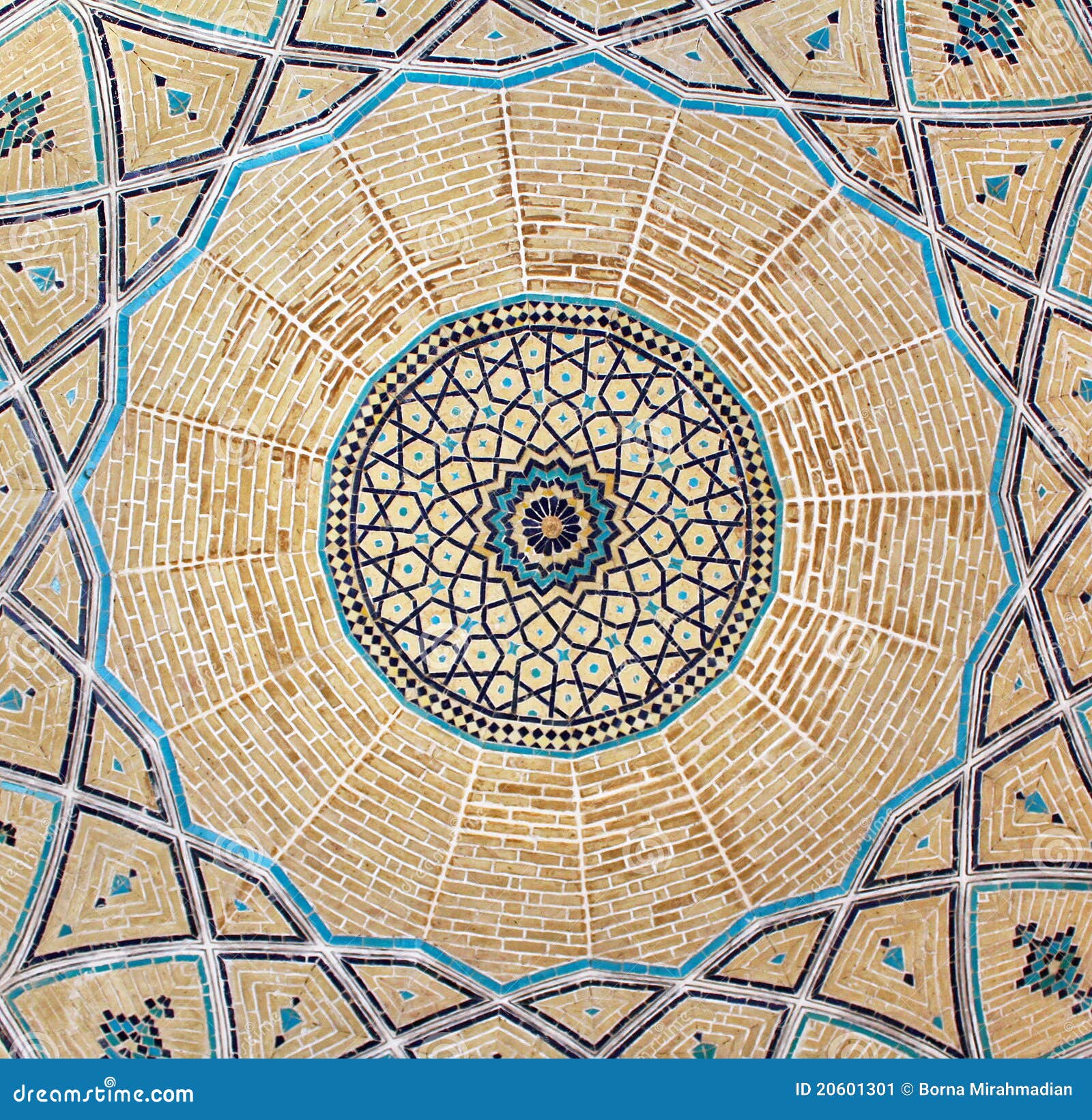 Brickwork Inside Dome of the Mosque Stock Image - Image of interior ...