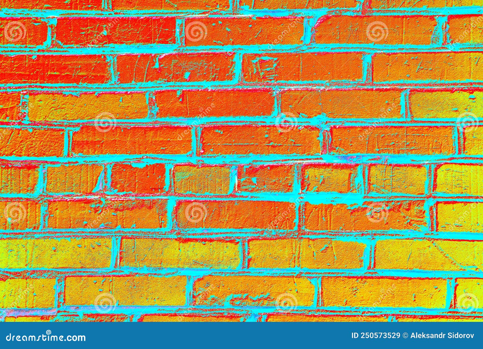 Brickwork Painted with Red Paint, Red Brick Background. Changed Color ...