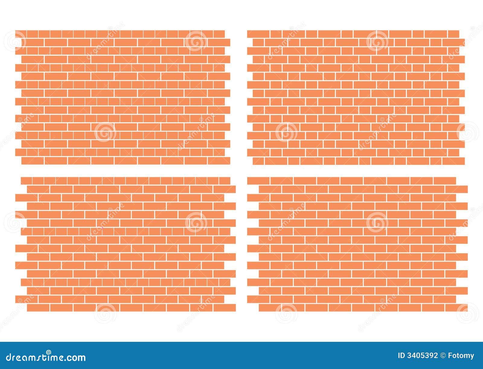 Brickwork patterns stock vector. Illustration of brickwork - 3405392