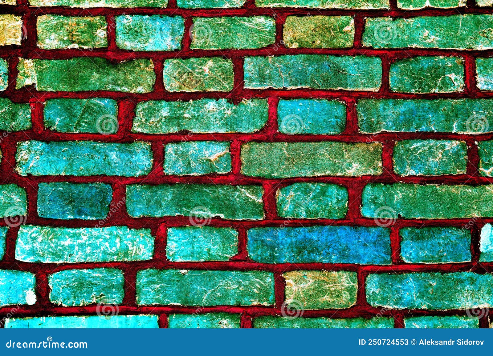 Brickwork, Red Brick Background. Changed Modified Color Scheme. Stock ...