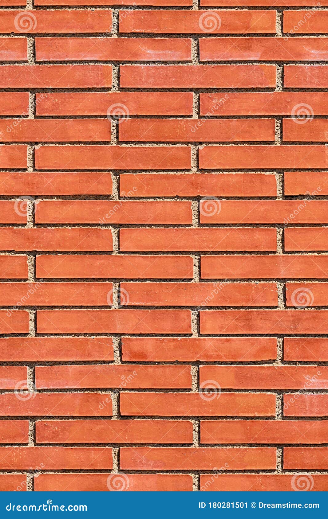 Brickwork of Red Smooth Brick Fragment of the Facade, Seamless Texture ...