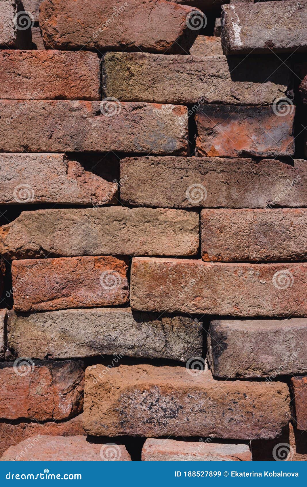 Brickwork. Texture, Background of Bricks. Construction Material, Red ...